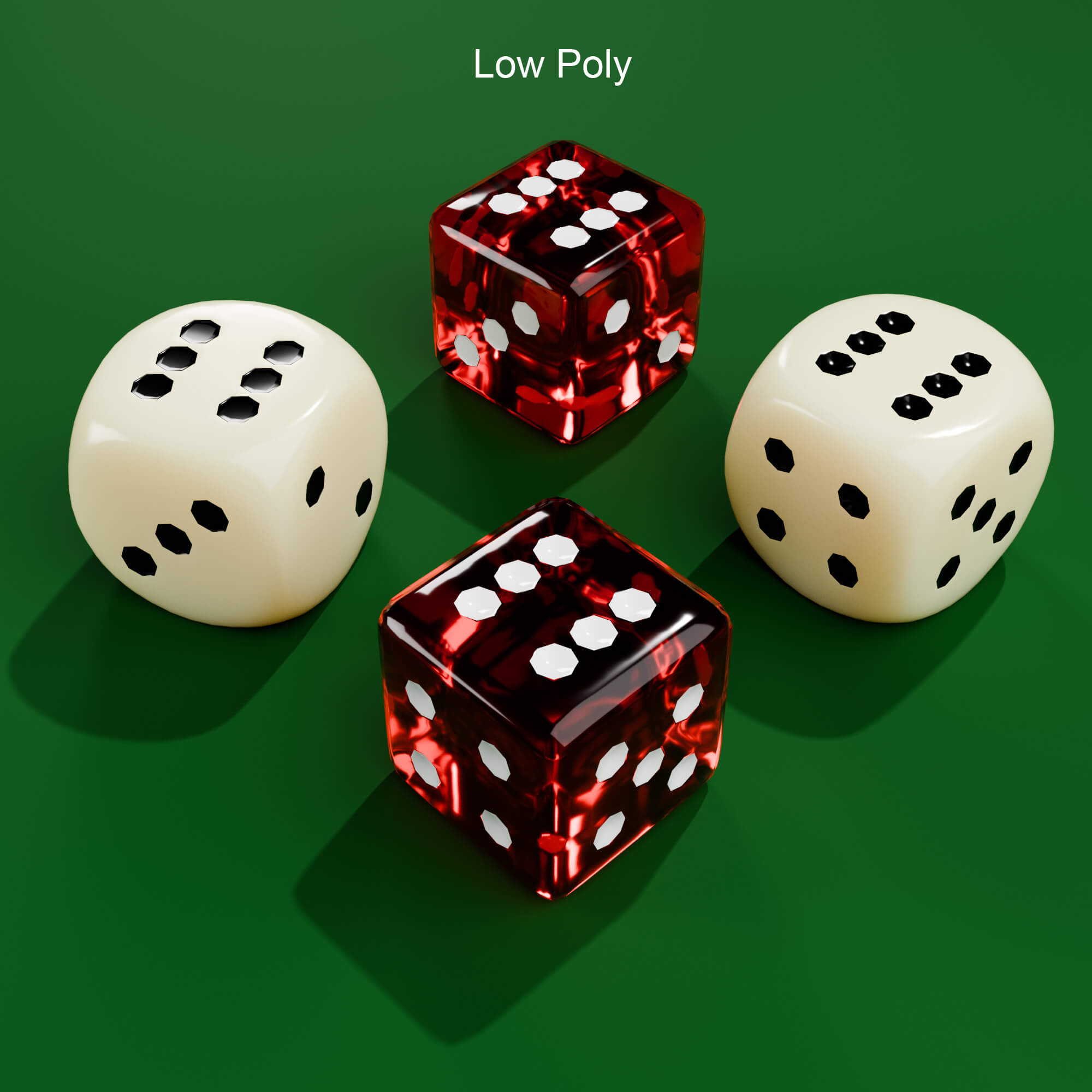 Square and Rounded Corner Dice - 3D Model by TheRayToaster