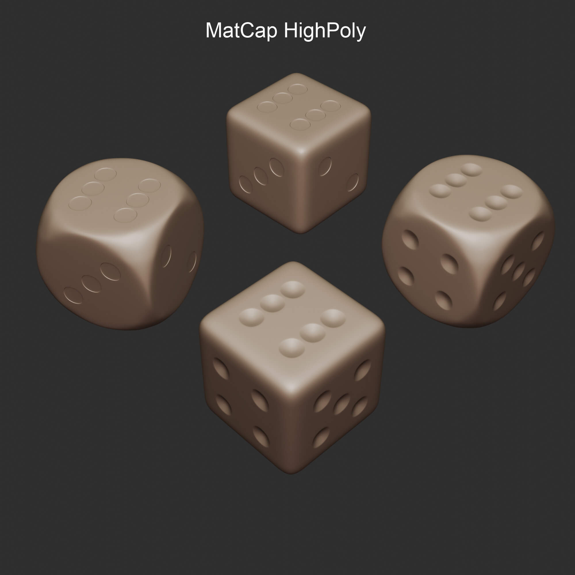 Square and Rounded Corner Dice - 3D Model by TheRayToaster