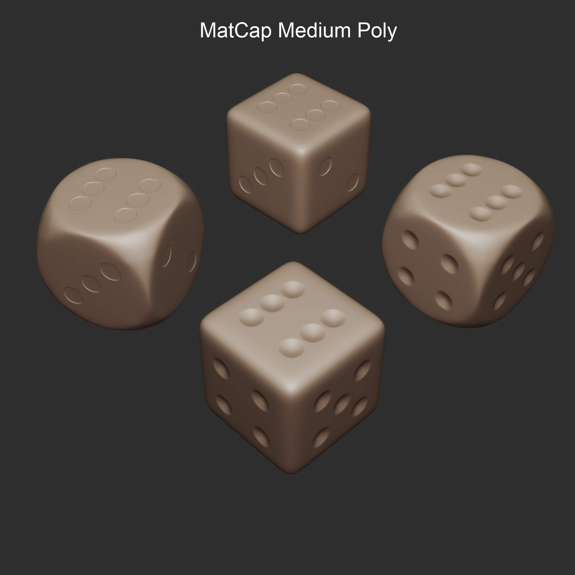 Square and Rounded Corner Dice - 3D Model by TheRayToaster