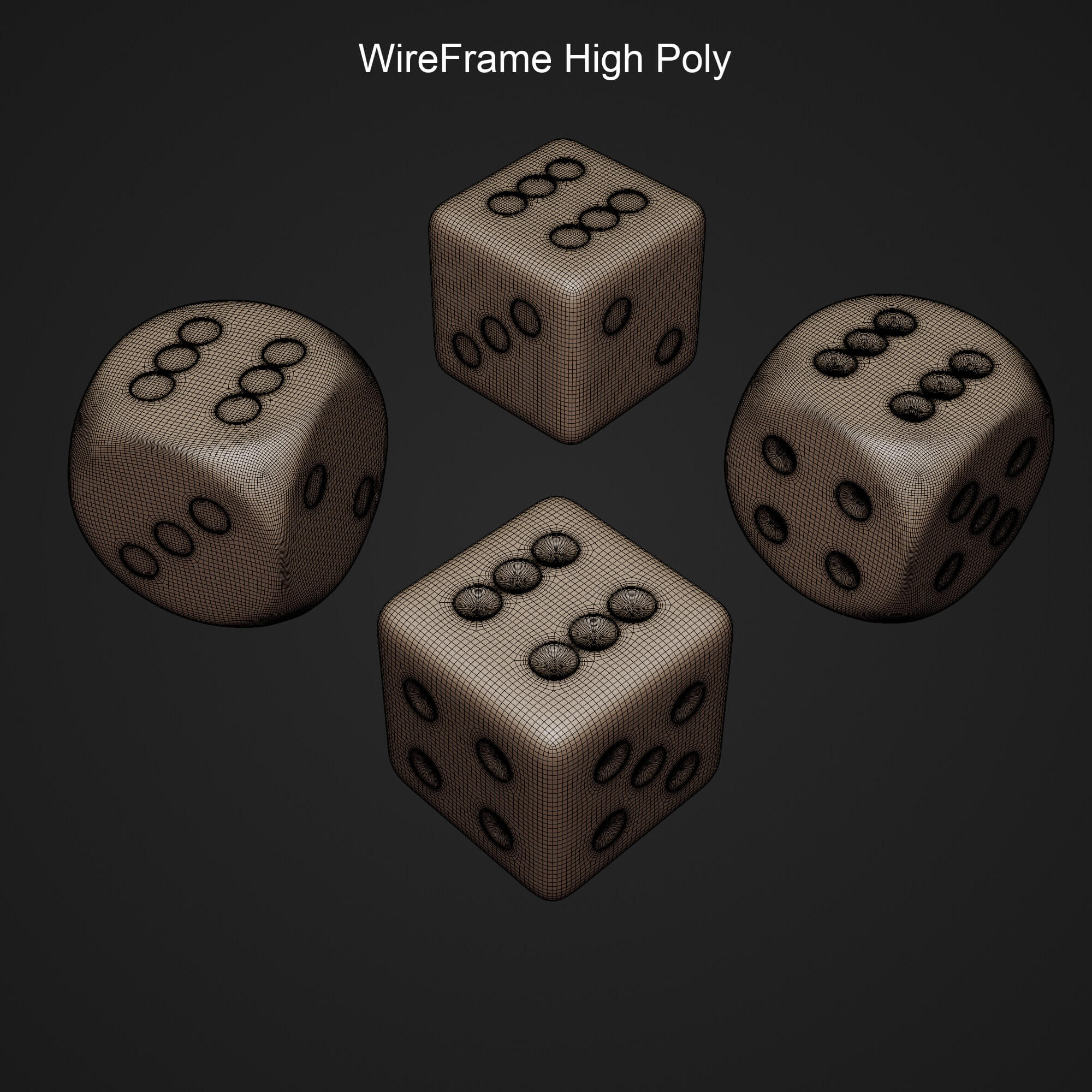 Square and Rounded Corner Dice - 3D Model by TheRayToaster