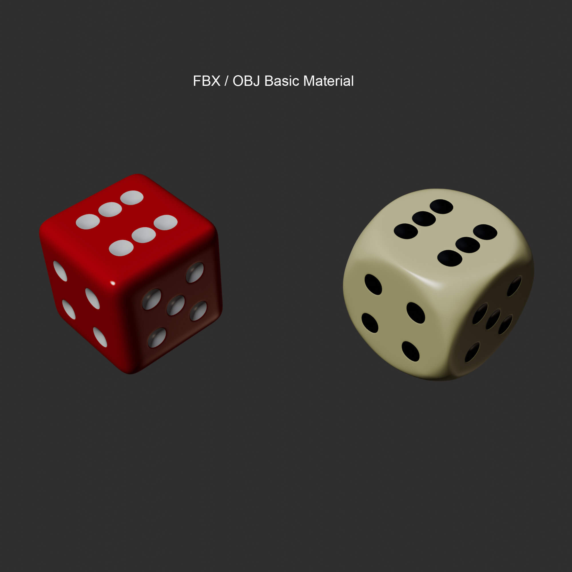 Square and Rounded Corner Dice - 3D Model by TheRayToaster