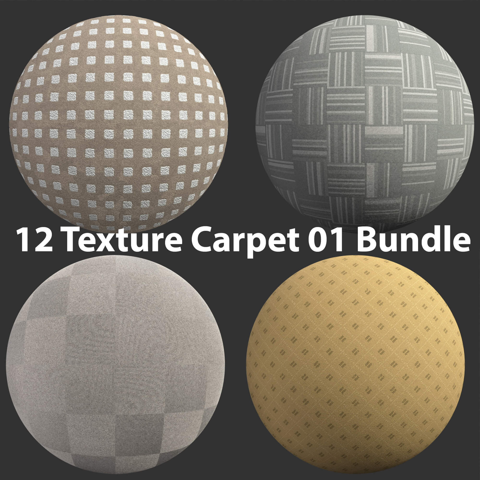 12 Texture Carpet 01 Bundle by things