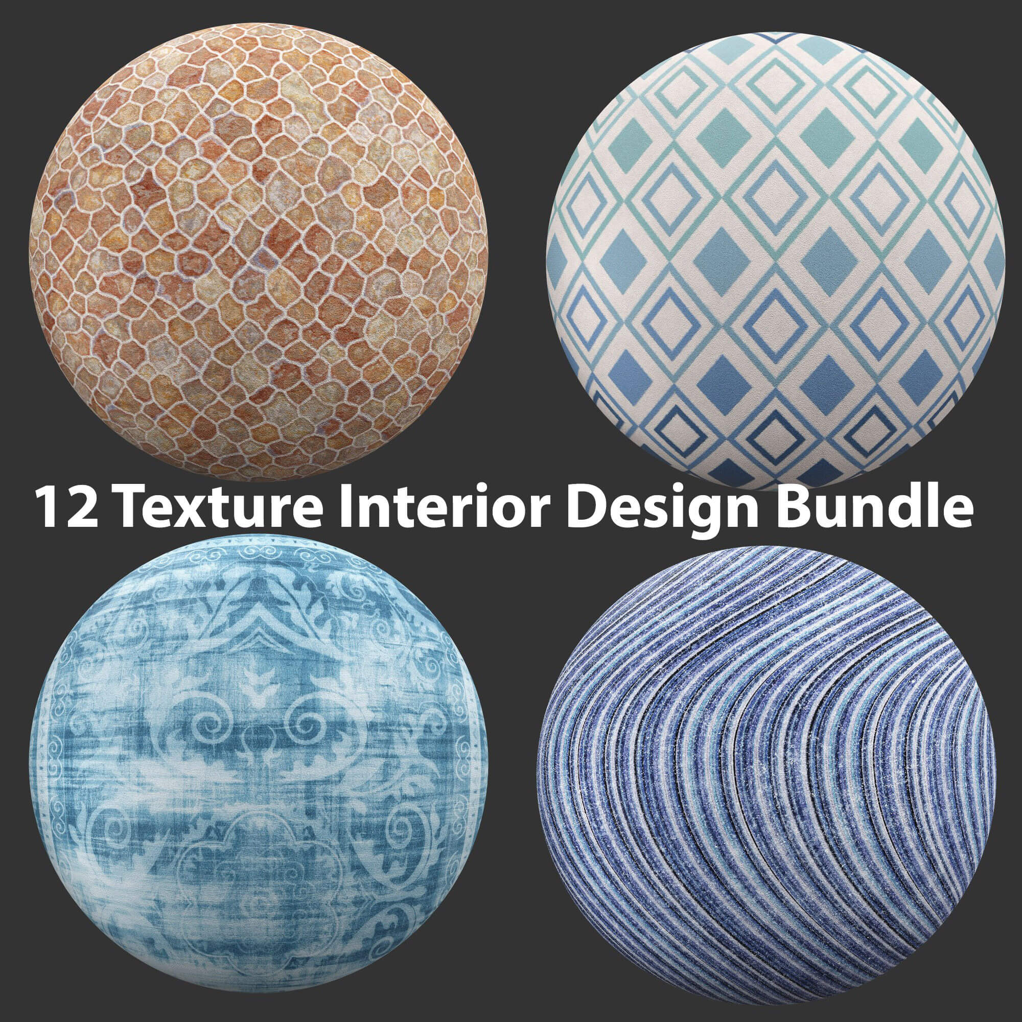 12 Texture Interior Design Bundle by things