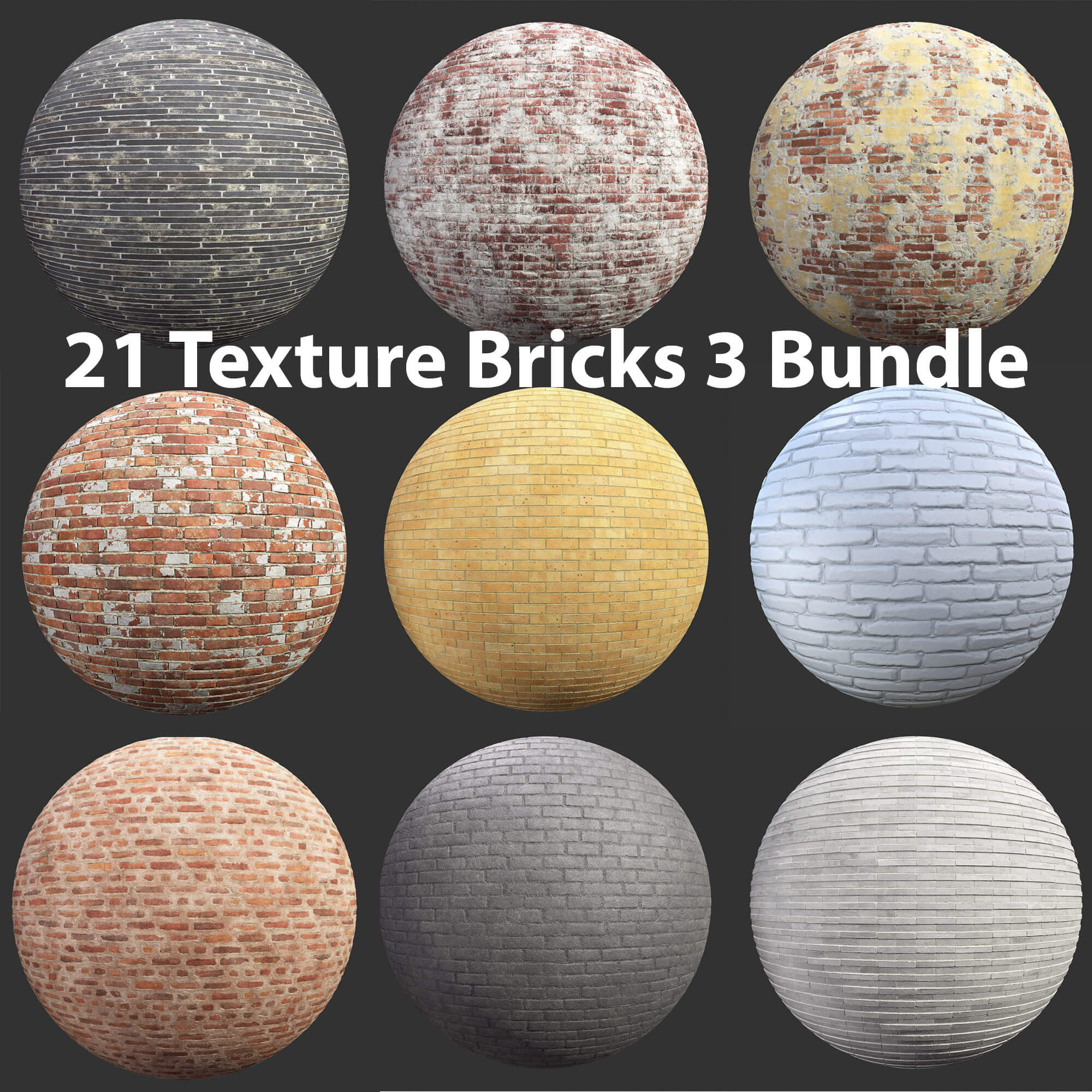 21 Texture Bricks 3 Bundle by things