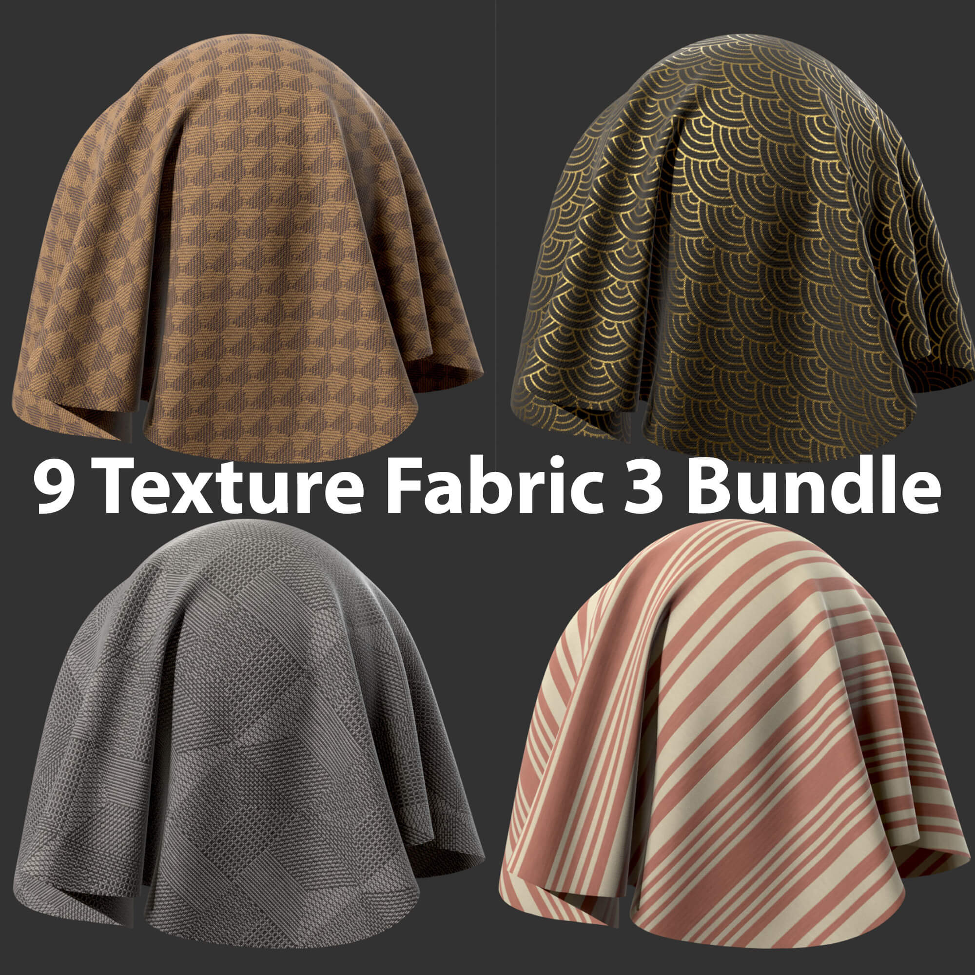 9 Texture Fabric 3 Bundle by things