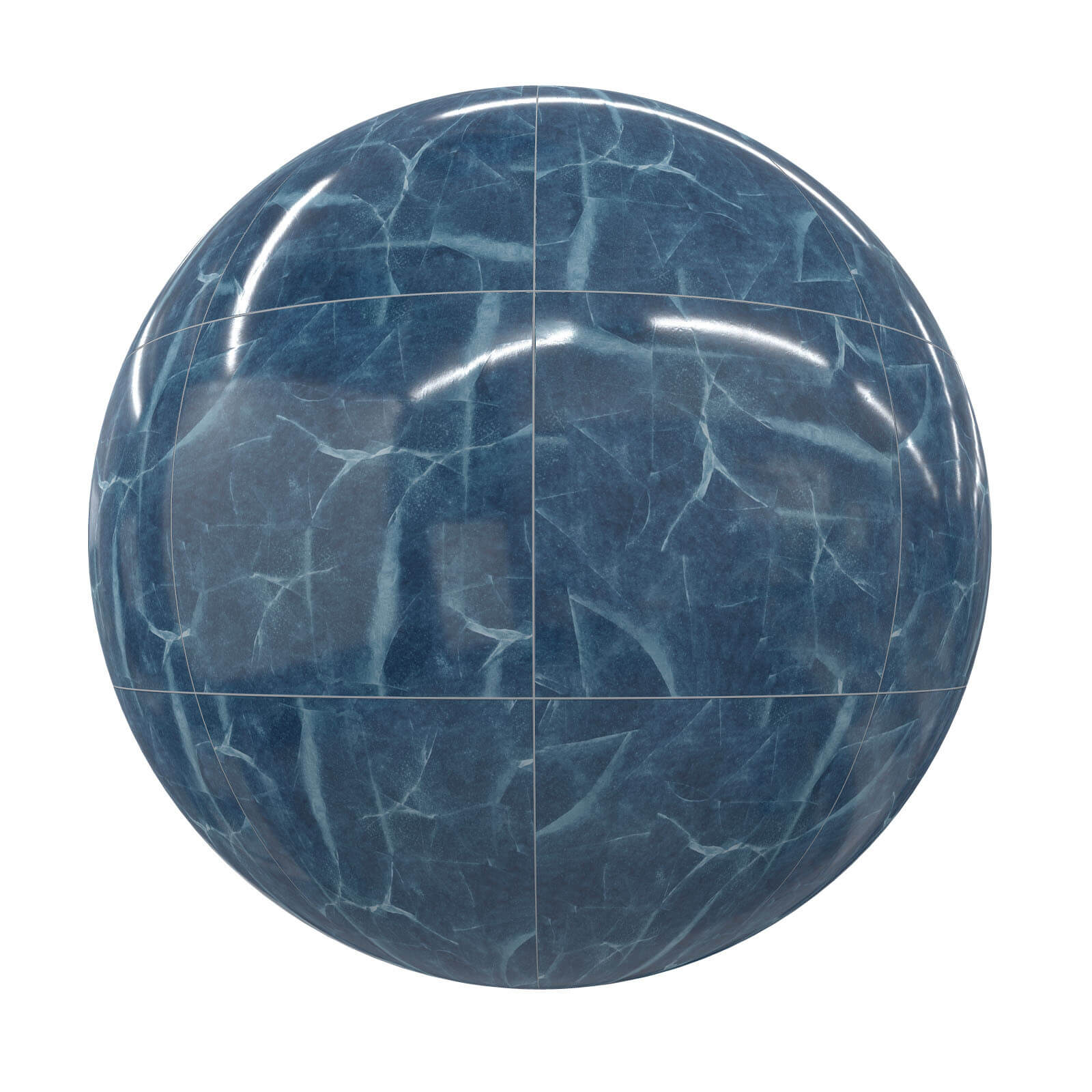 Blue Marble Tiles PBR Texture by things