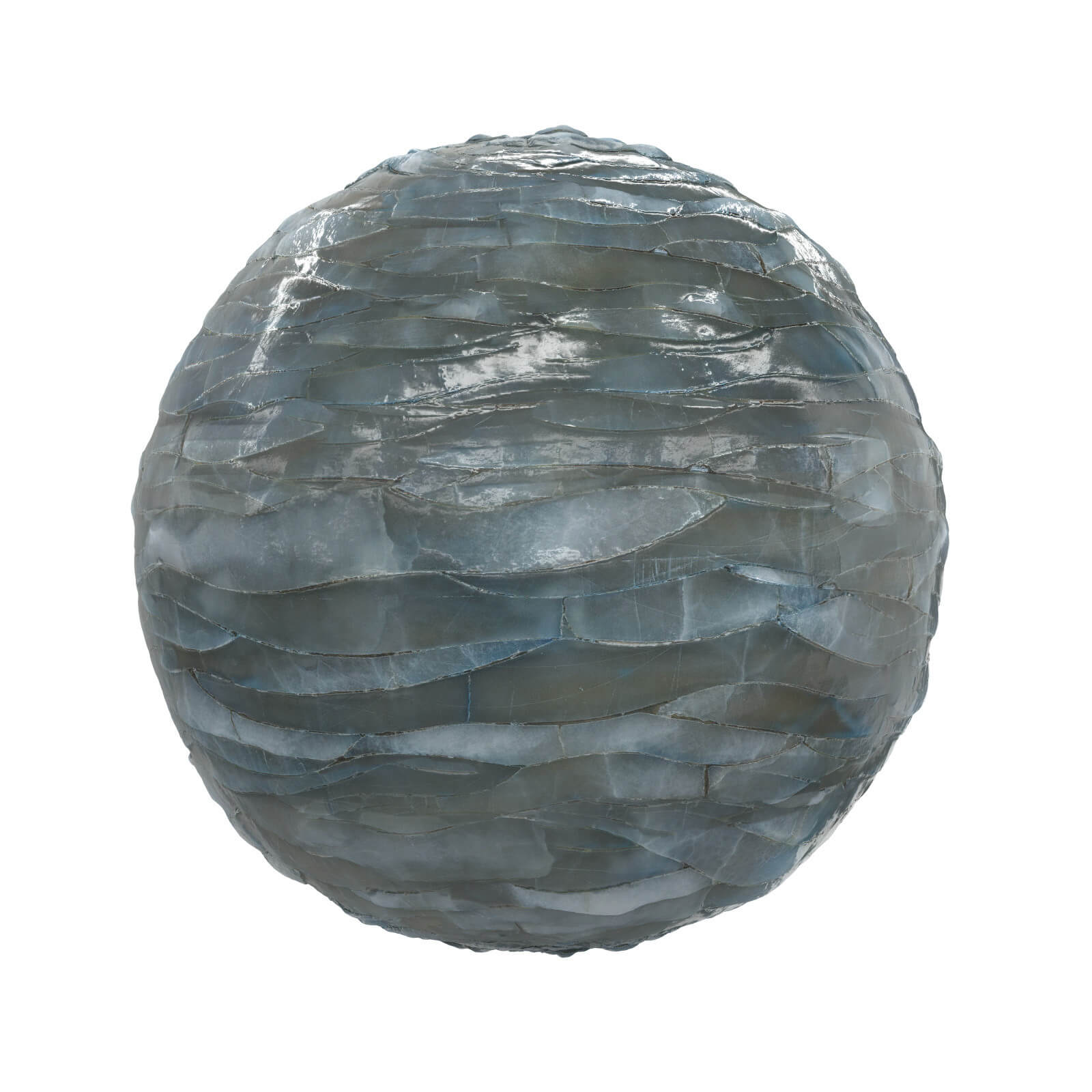 Blue Shiny Rock PBR Textures - 3D Texture by things