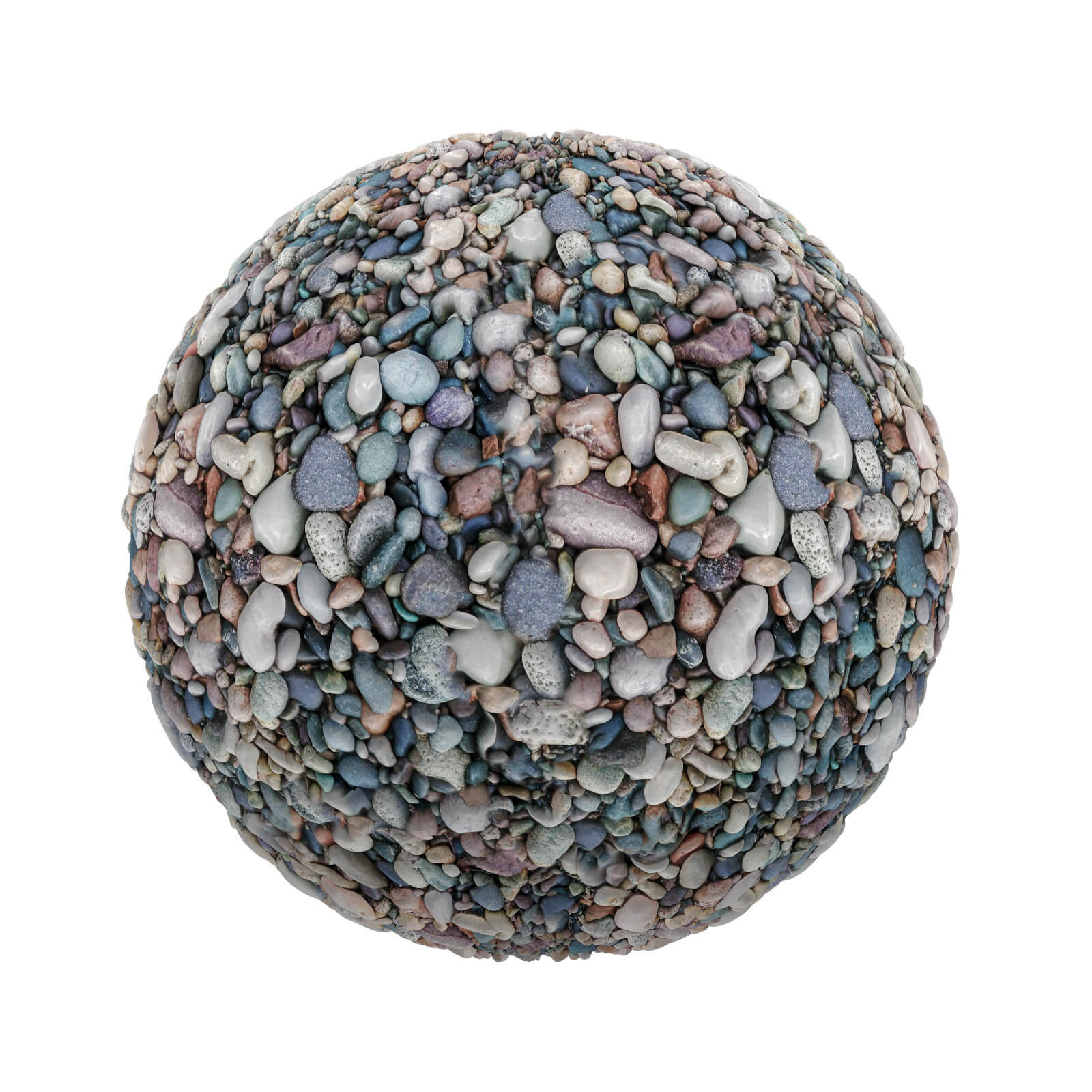 Colorful Pebbles PBR Textures - 3D Texture by things