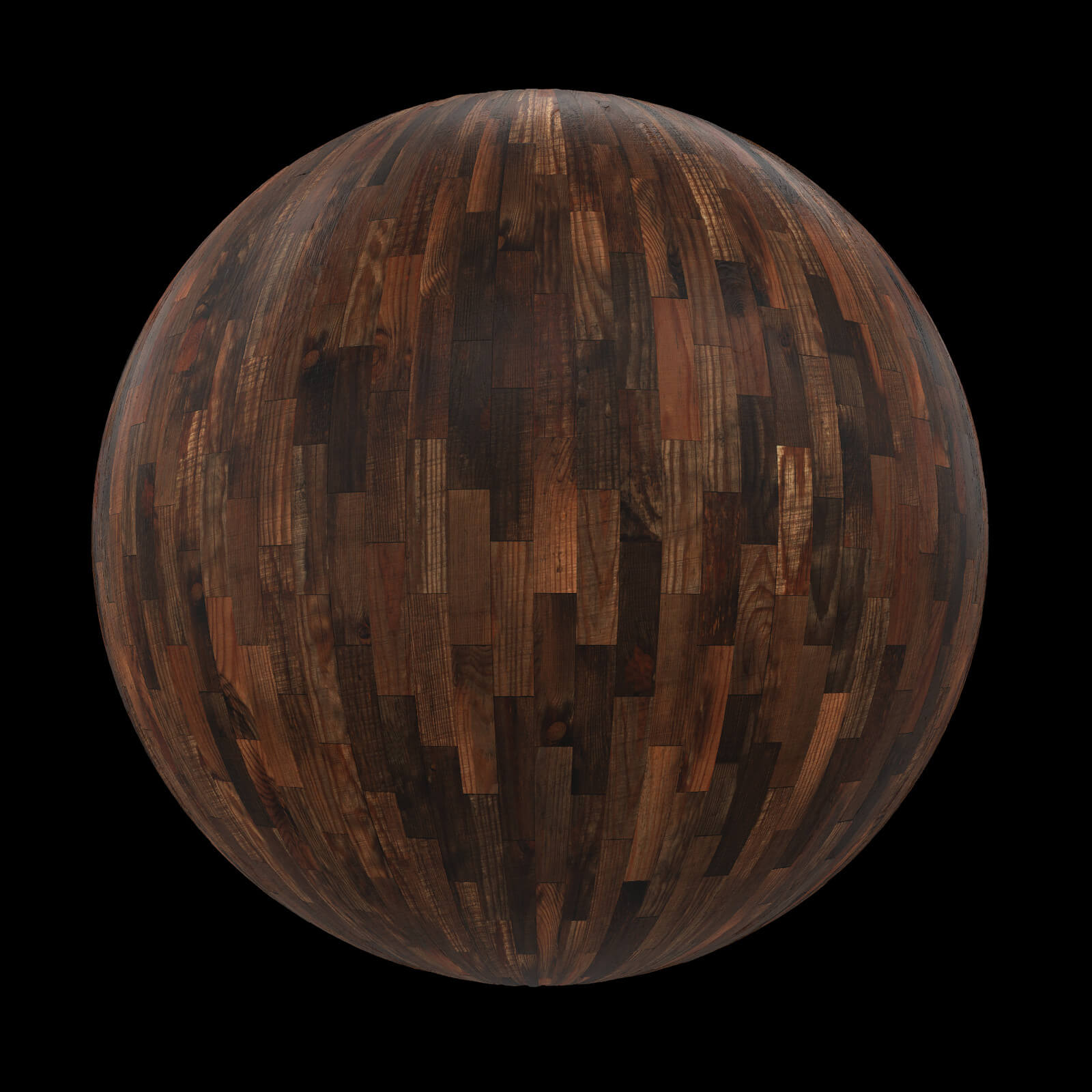Dark Old Wood Tiles 1 - 3D Texture by things