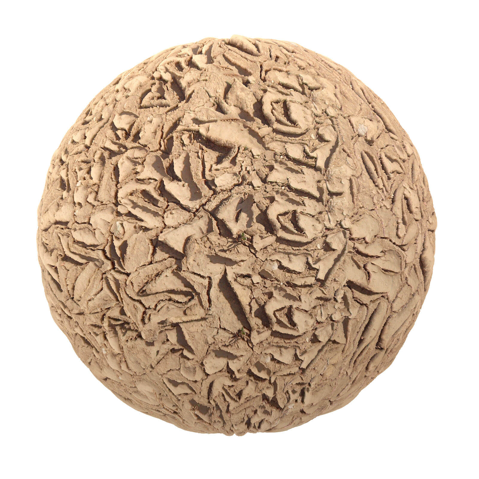 Flaky Dry Mud PBR Texture by things