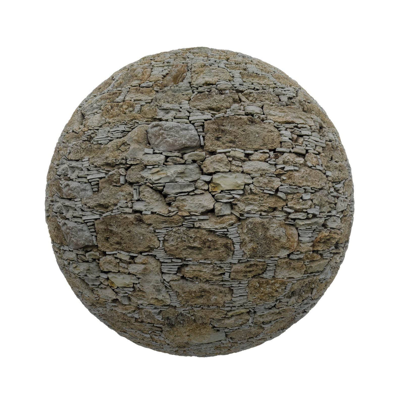Irregular Stone Wall PBR Texture by things