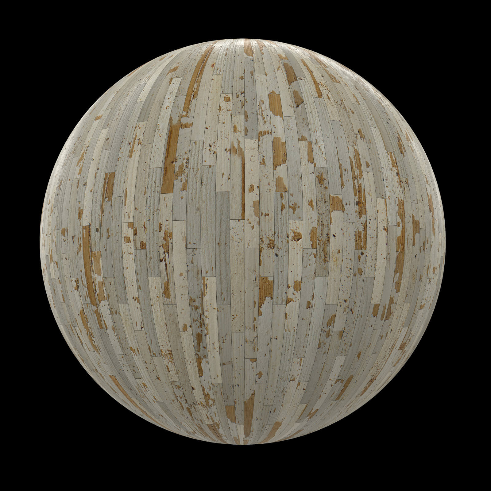 Painted Old Wood Tiles 2 PBR Texture by things