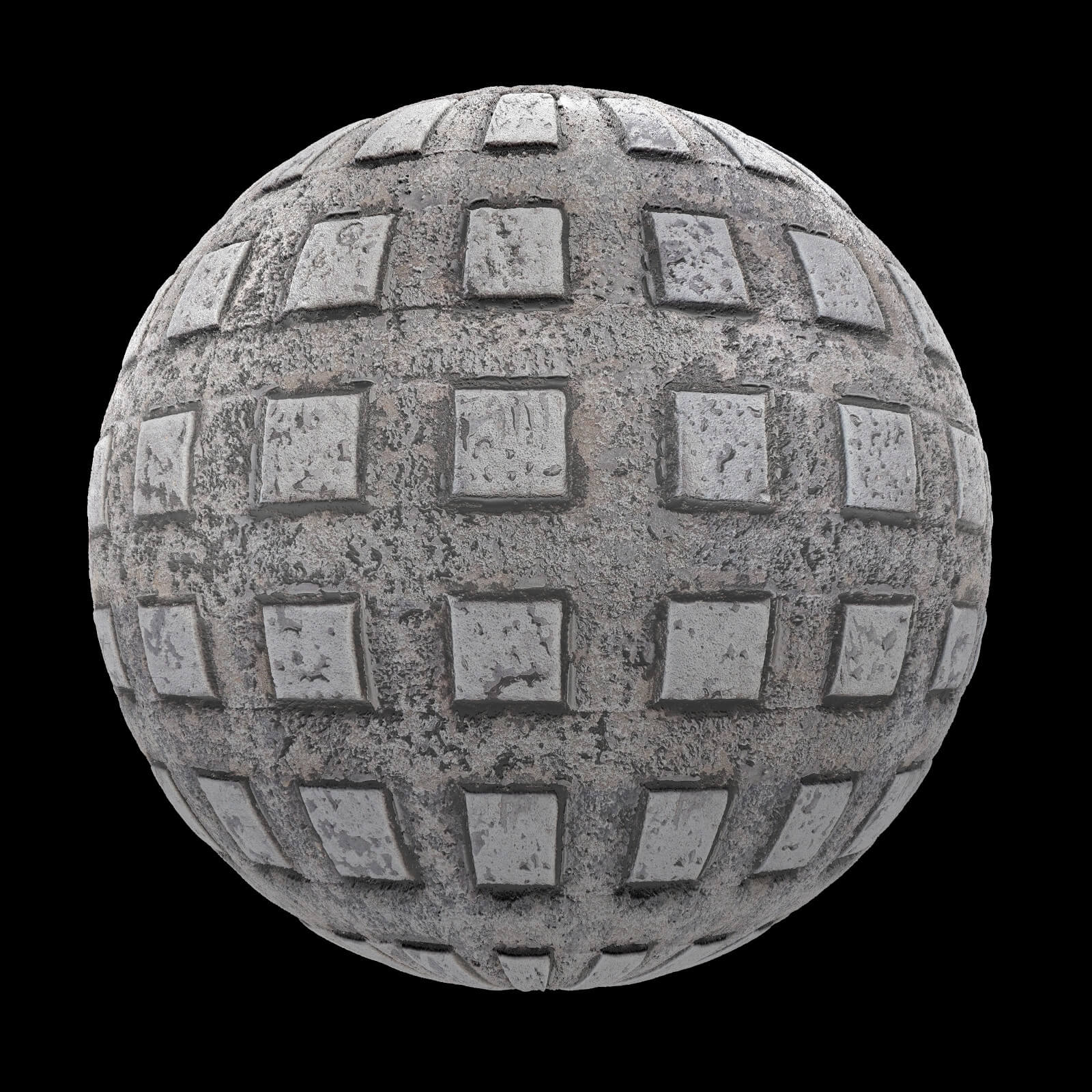 Patterned Old Metal 01 PBR Texture by things