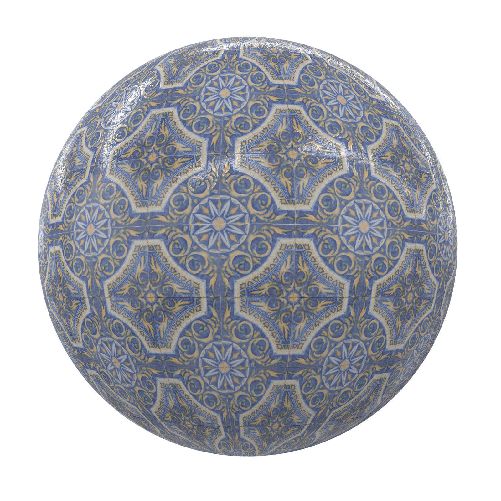 Patterned Tiles 9 PBR Texture by things