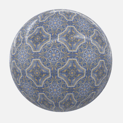 Patterned Tiles 9 PBR Texture by things