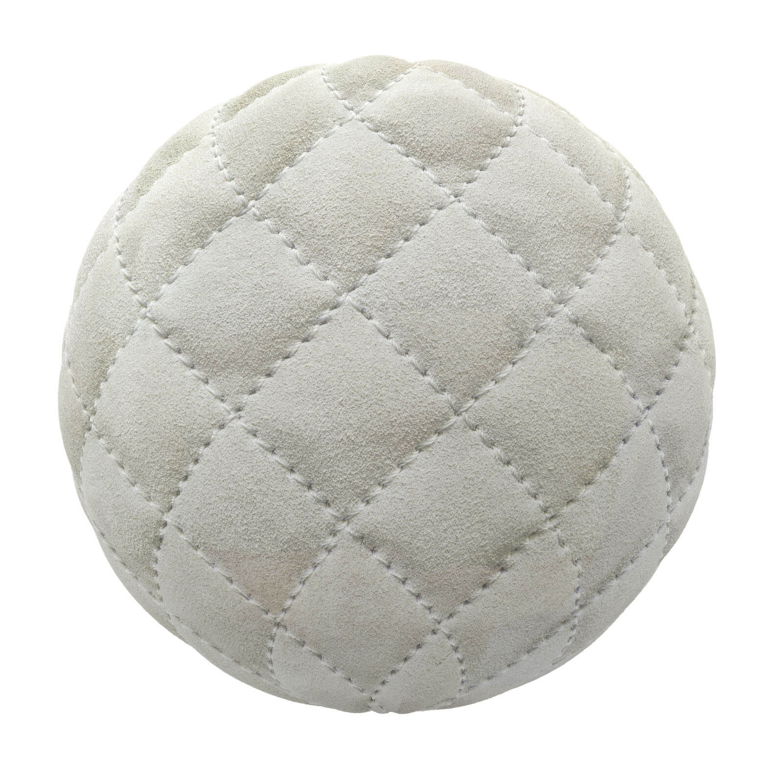 Quilted White Suede PBR Texture by things