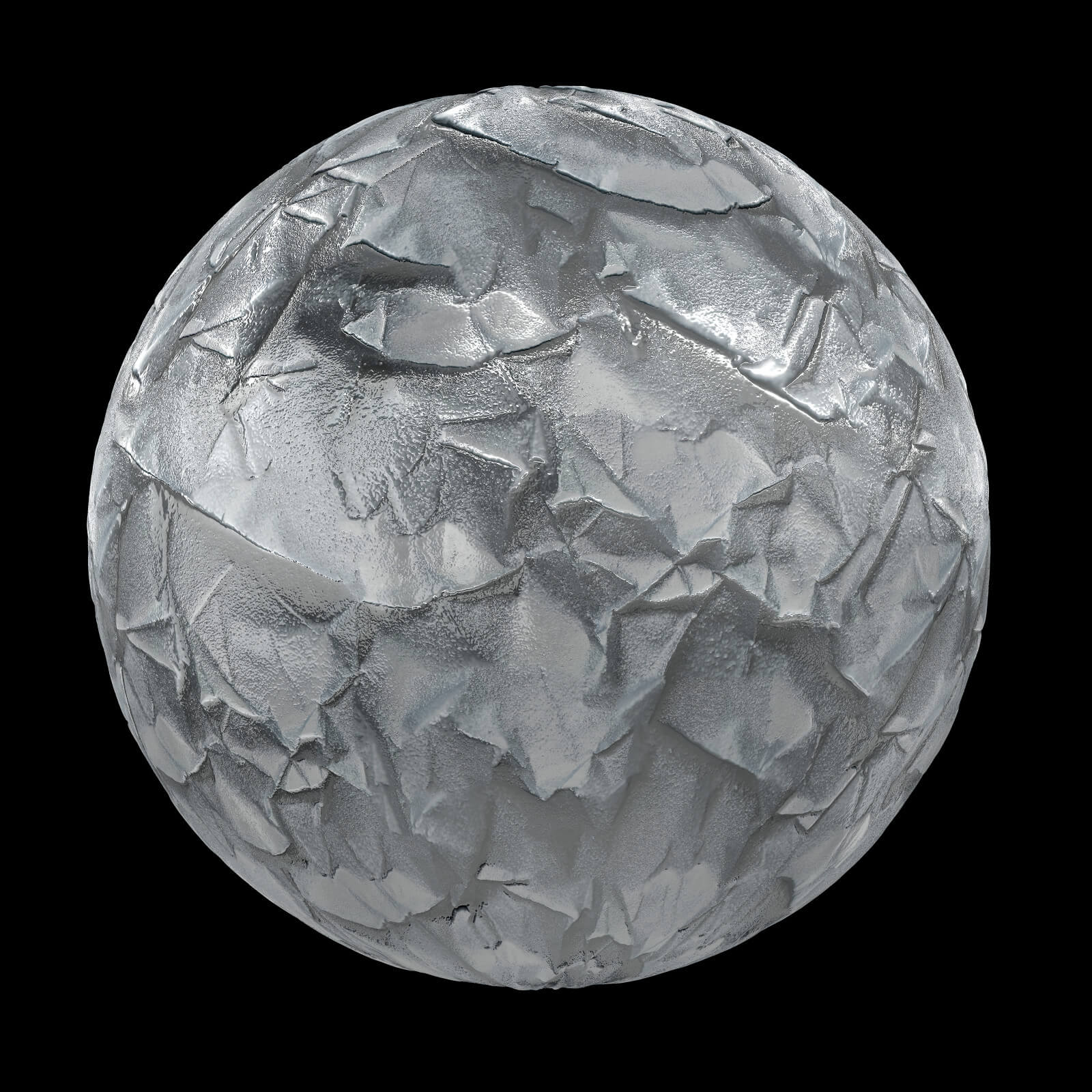 Wrinkled Silver Foil 01 PBR Texture by things