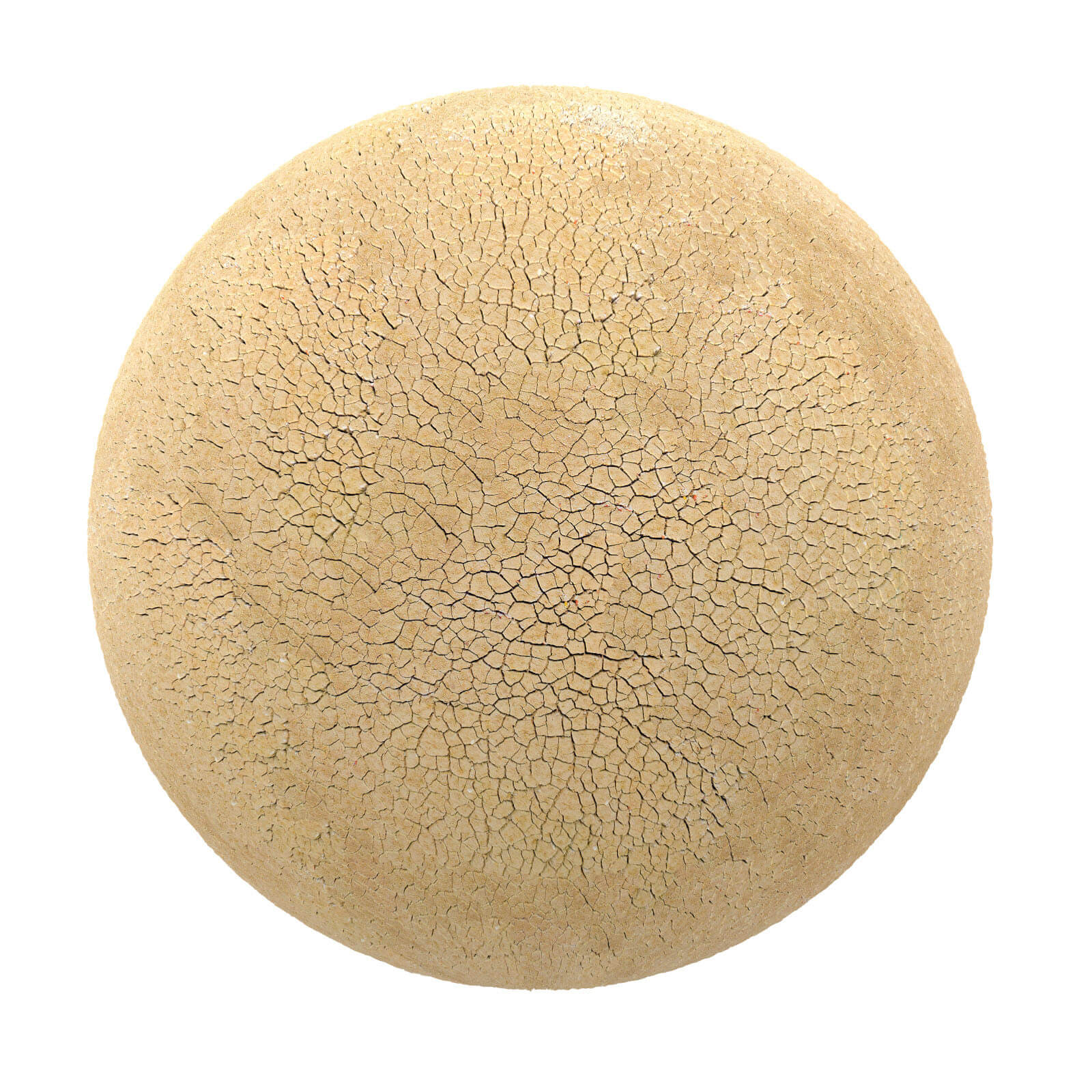 Yellow Dry Cracked Dirt PBR Texture by things