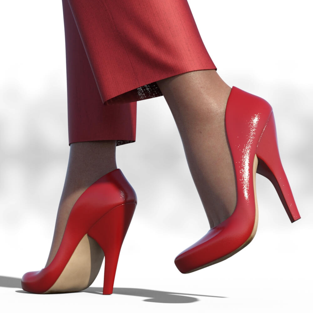 Susan Heels For Genesis 8 and 8.1 Females 3D Render