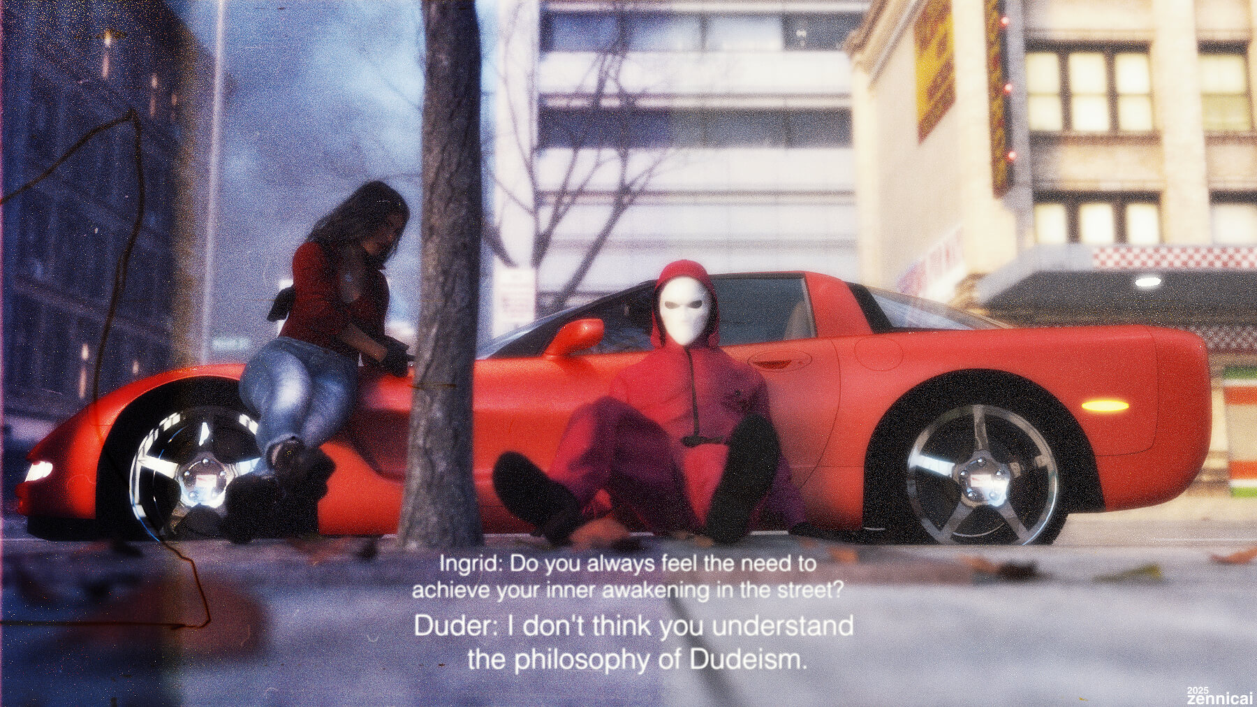 comic shit #1. 3D Render, Digital Art by thirdeyezennicai