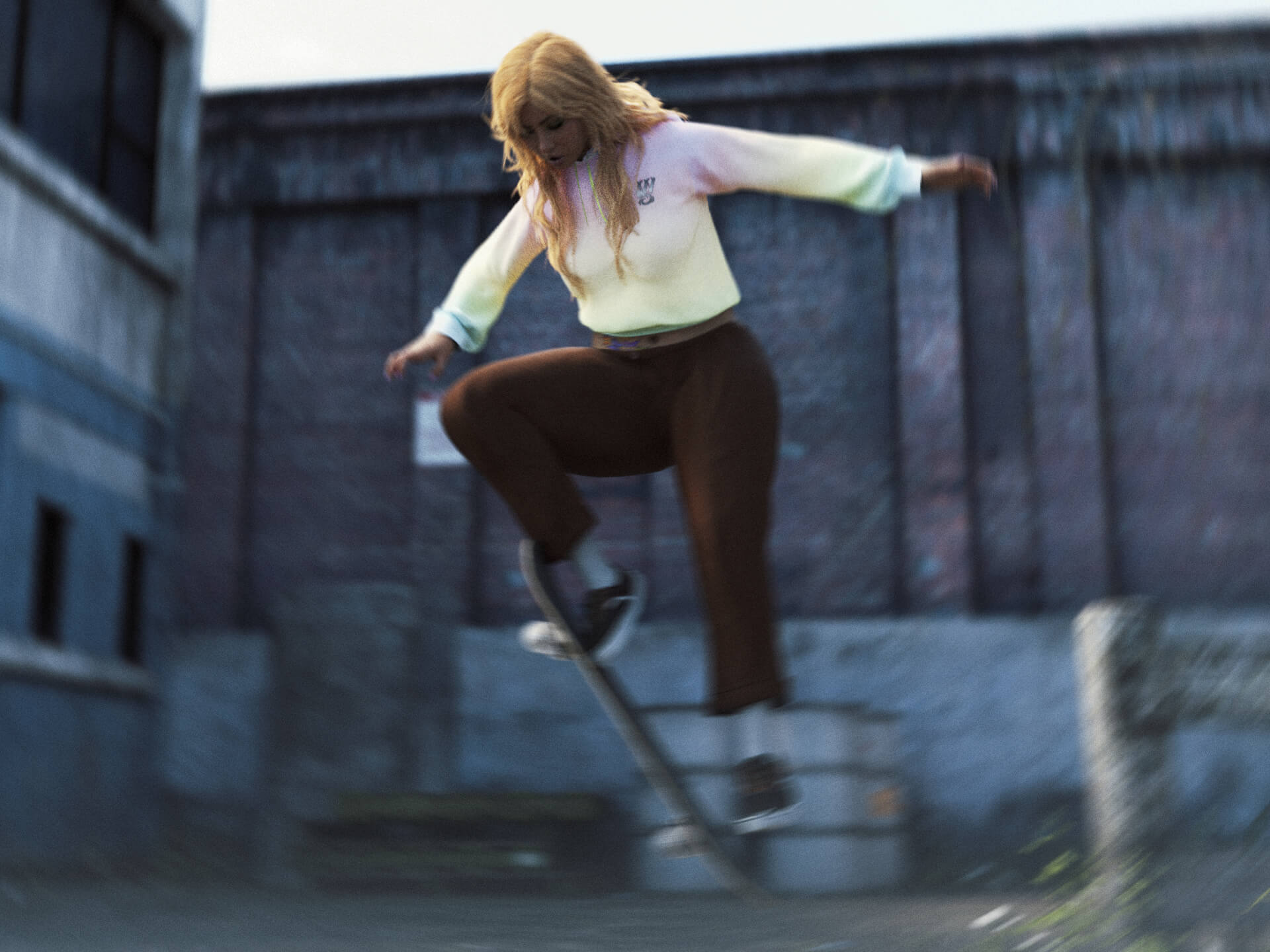 elizabeth justice pro skater 3D Render by thirdeyezennicai