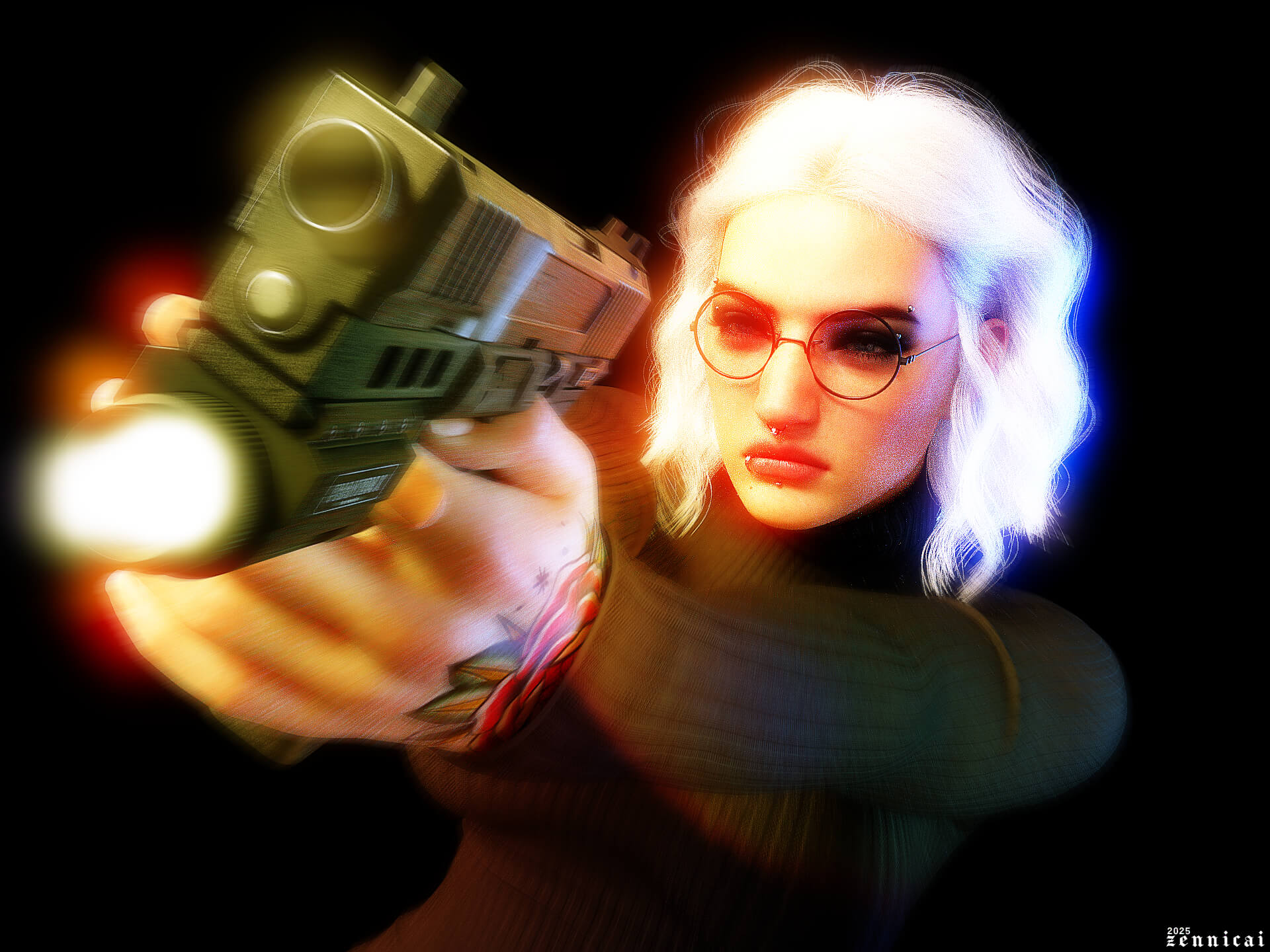 Quickie 23 3d Render Digital Art By Thirdeyezennicai