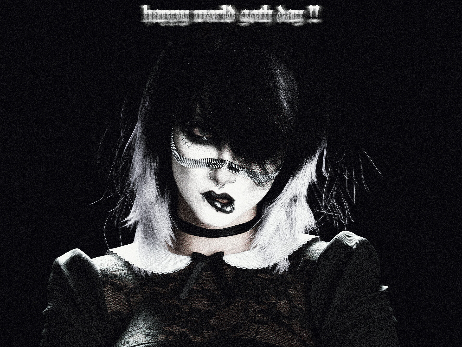 world goth day. 3D Render, Digital Art by thirdeyezennicai