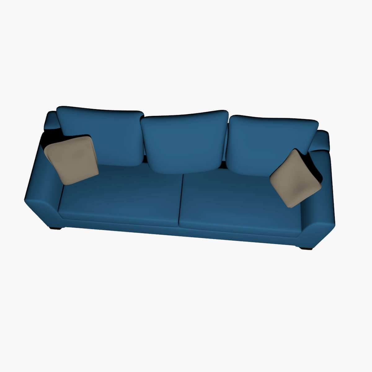Simple Sofa - 3D Model by ThirdMirage