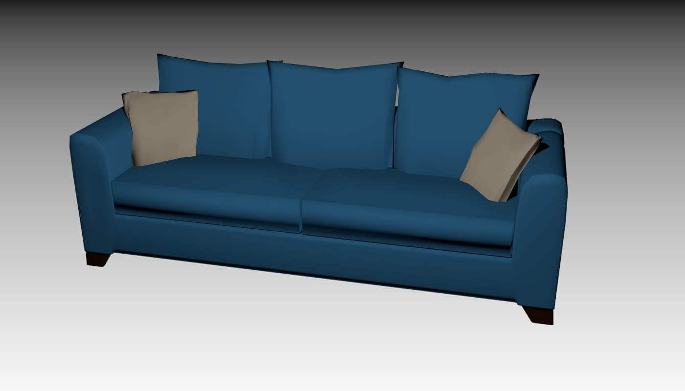 Simple Sofa - 3D Model by ThirdMirage