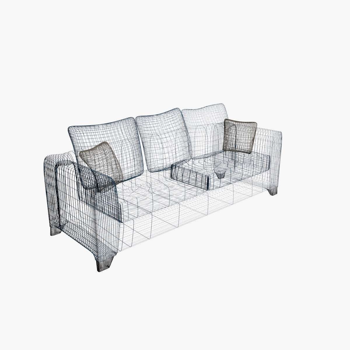 Simple Sofa - 3D Model by ThirdMirage