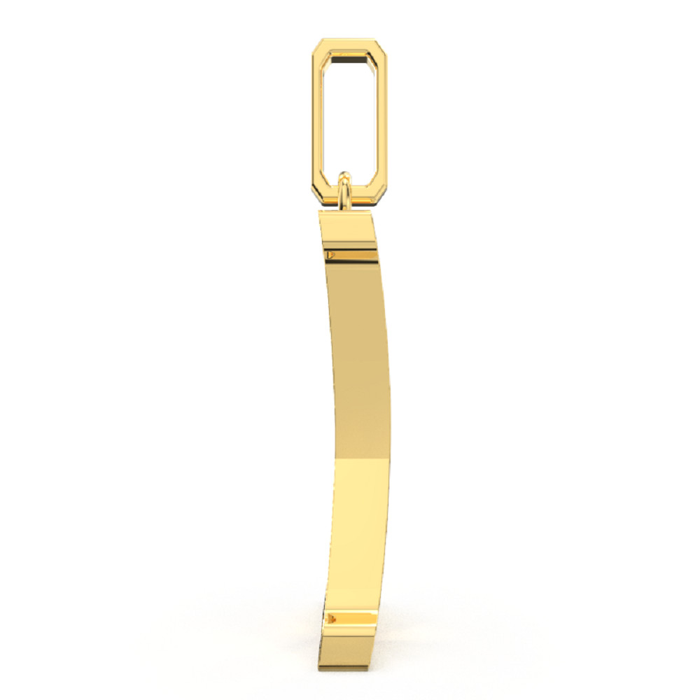 'X' Script Diamond Pendant - 3D Model by Thirunavukkarasu s