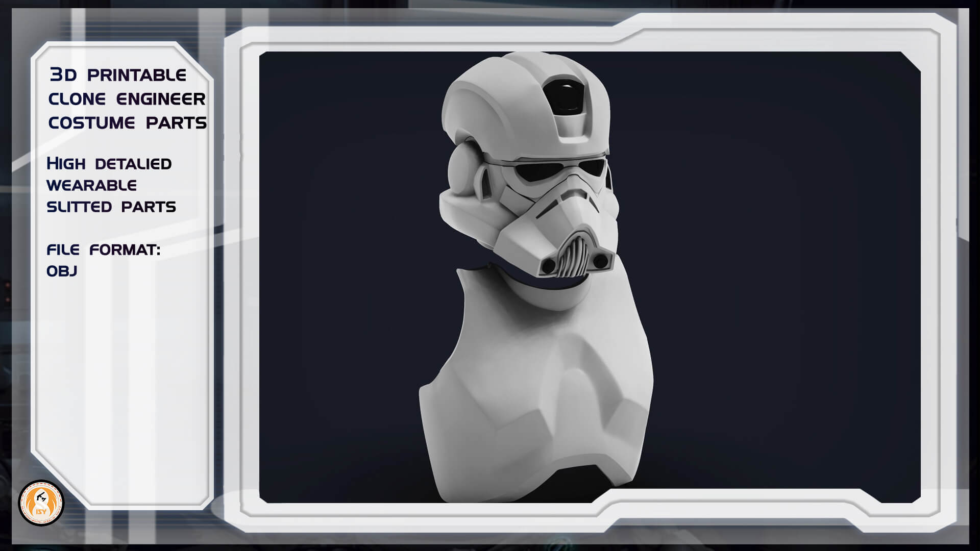 Clone Engineer Phase 2 Helmet and Body Armor - 3D Model by Thomas_125