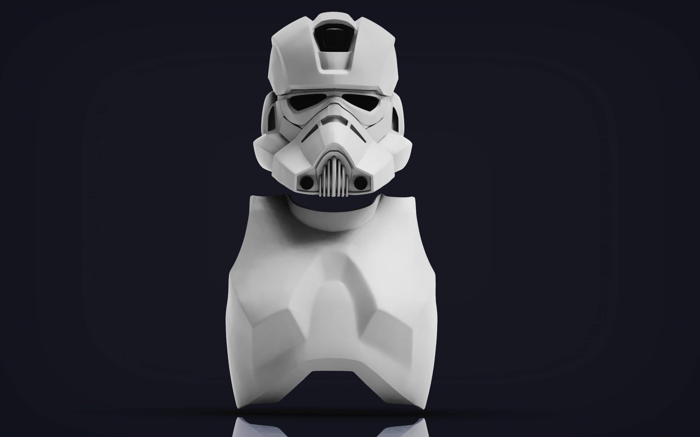 Clone Engineer Phase 2 Helmet and Body Armor - 3D Model by Thomas_125