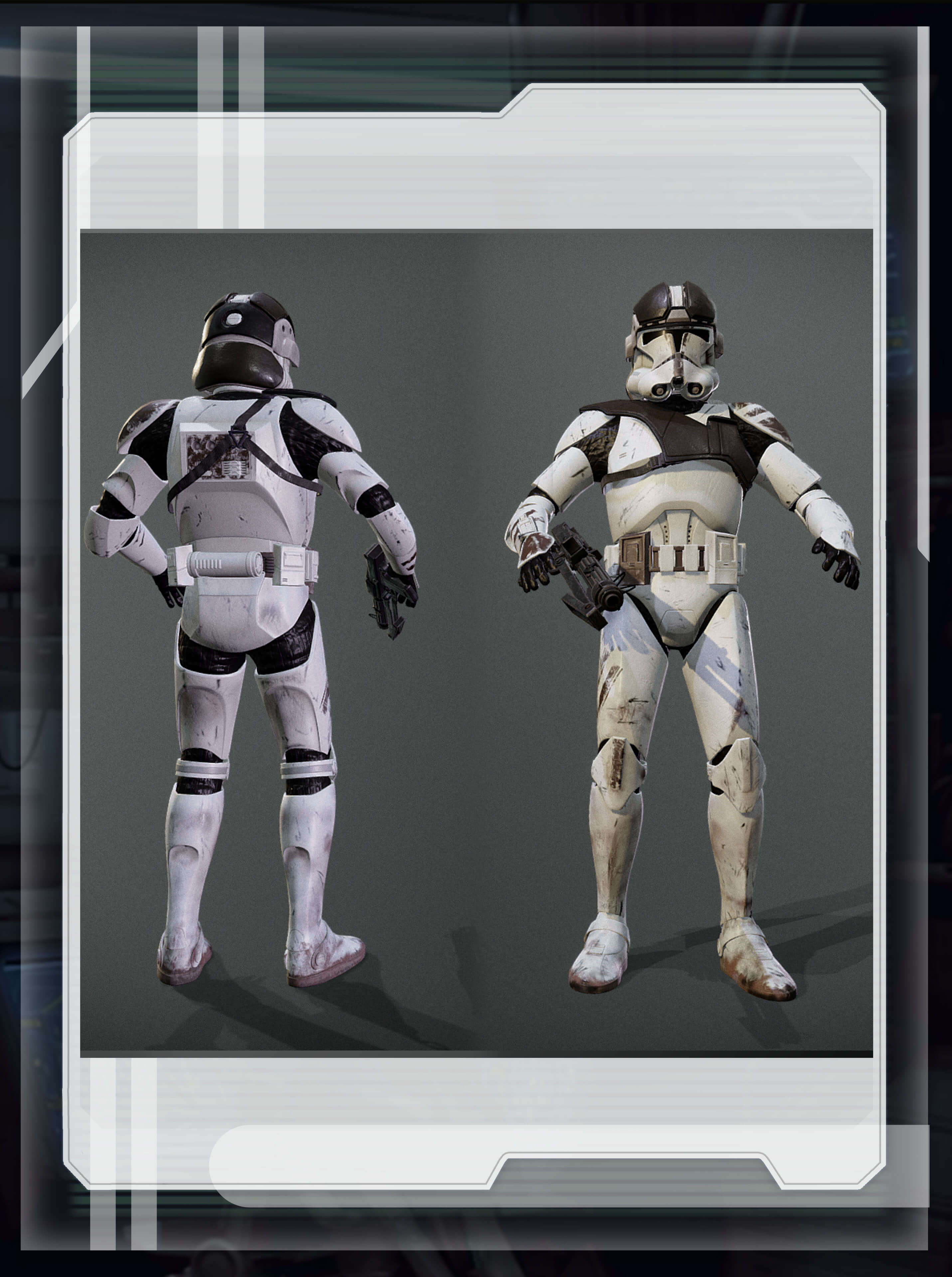 Clone Trooper Phase 2 At-Te Gunner Rigged Low Poly 3D Model by Thomas_125