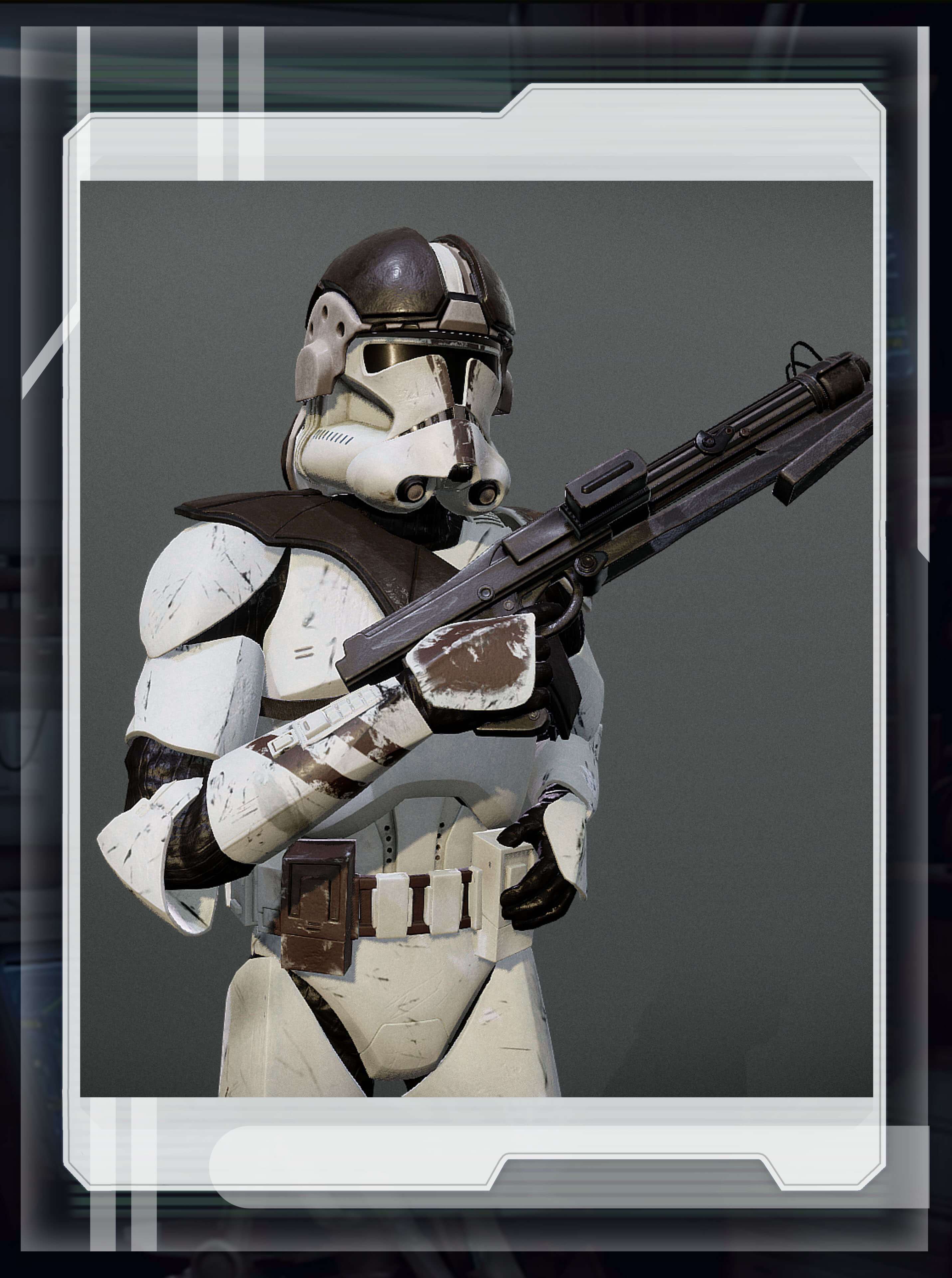 Clone Trooper Phase 2 At-Te Gunner Rigged Low Poly 3D Model by Thomas_125