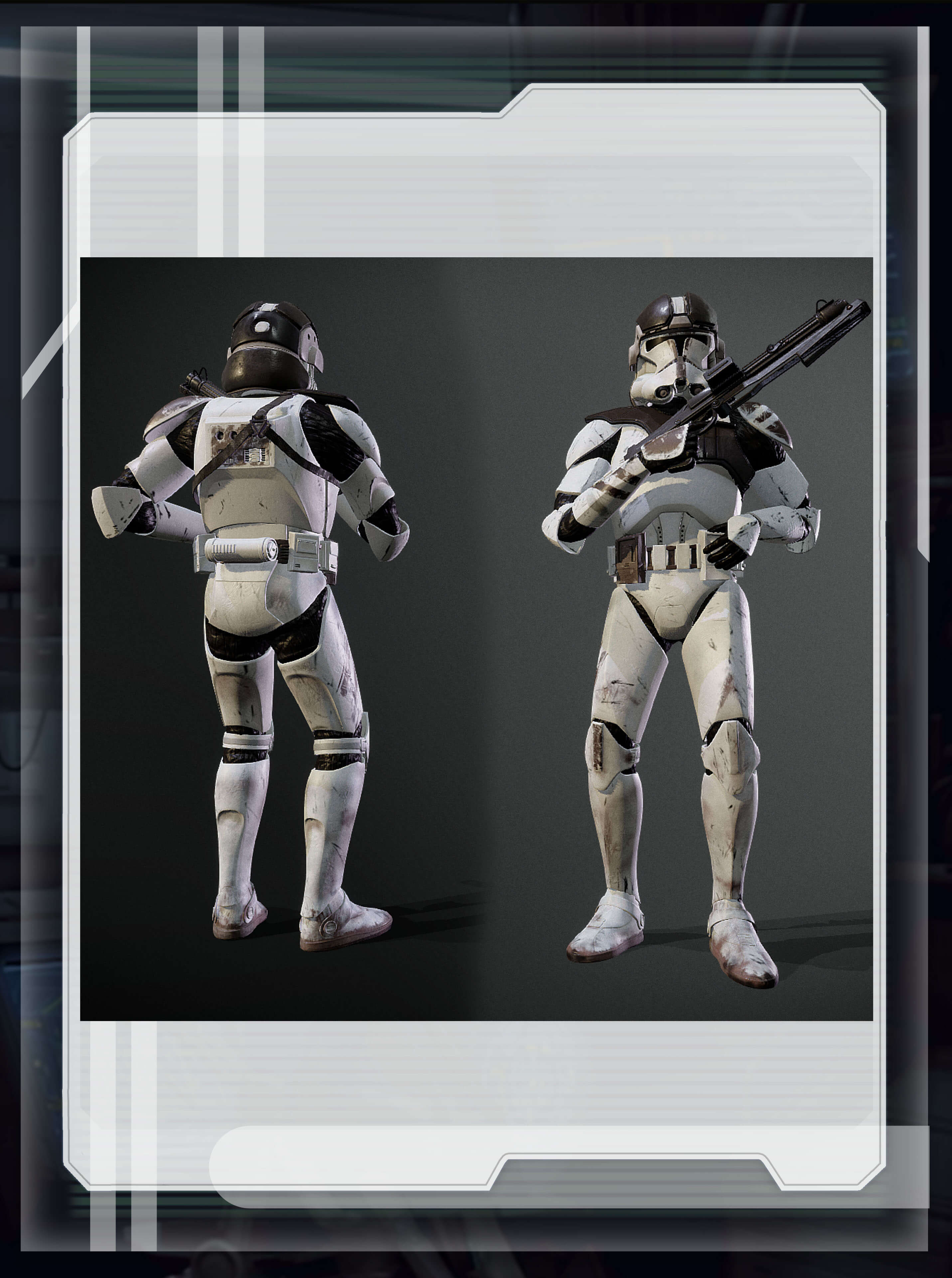 Clone Trooper Phase 2 At-Te Gunner Rigged Low Poly 3D Model by Thomas_125