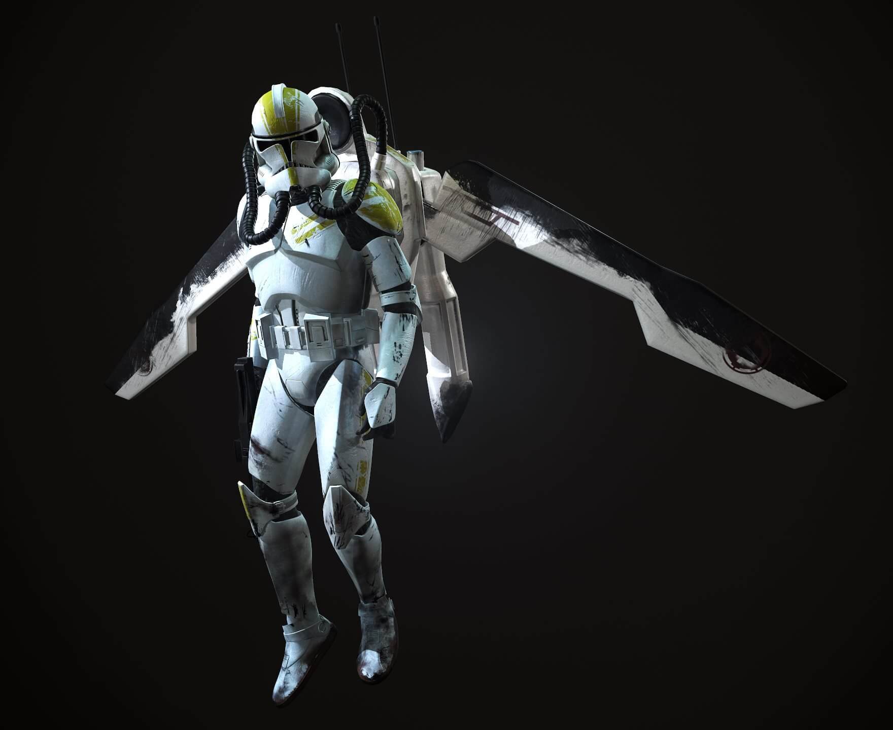 Clone Sky Trooper Phase 2 - 3D Model by Thomas_125