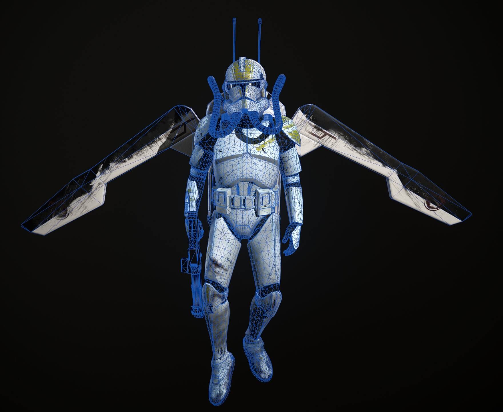Clone Sky Trooper Phase 2 - 3D Model by Thomas_125