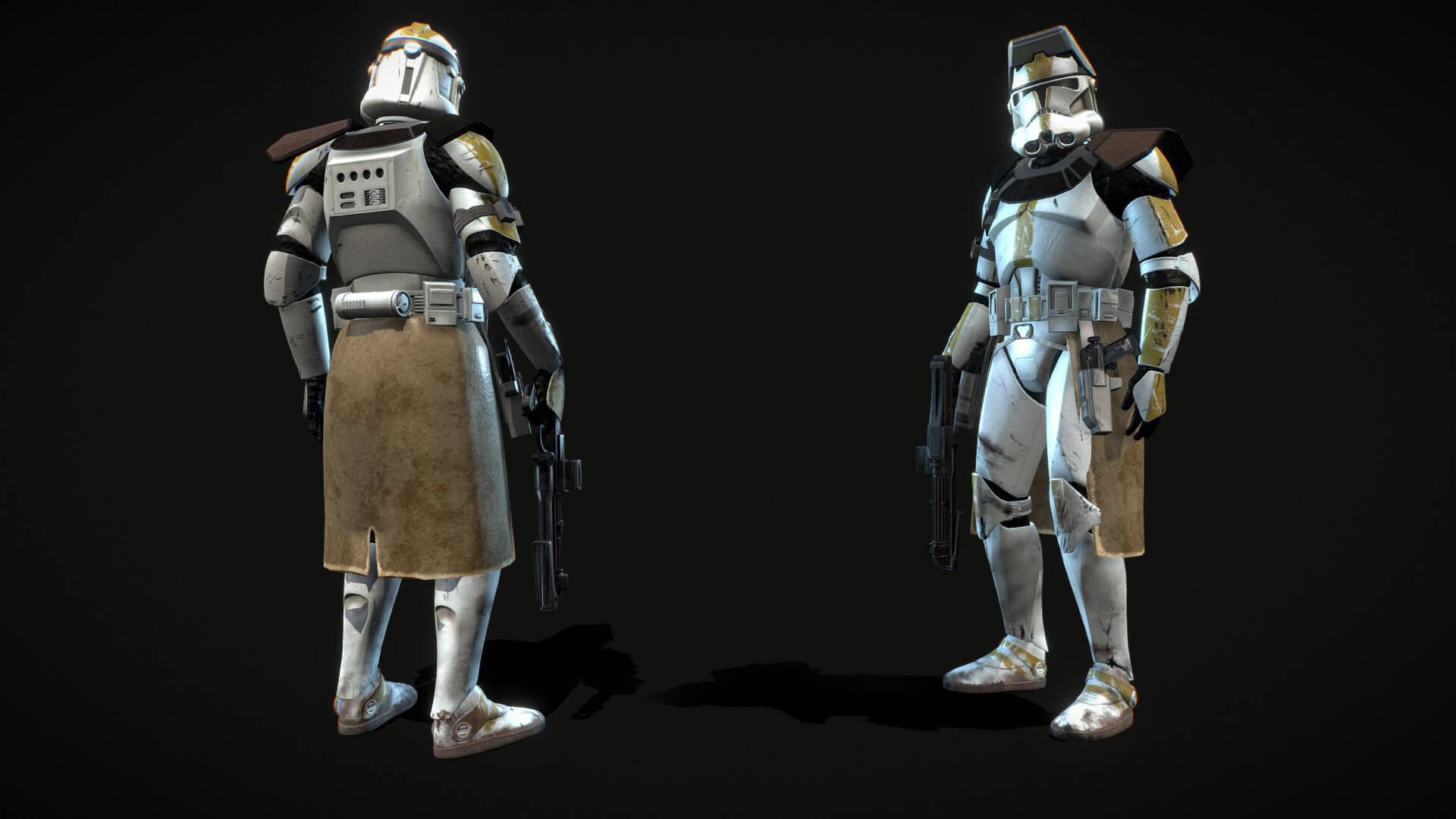 Star Wars Clone Trooper Phase 2 Drawings