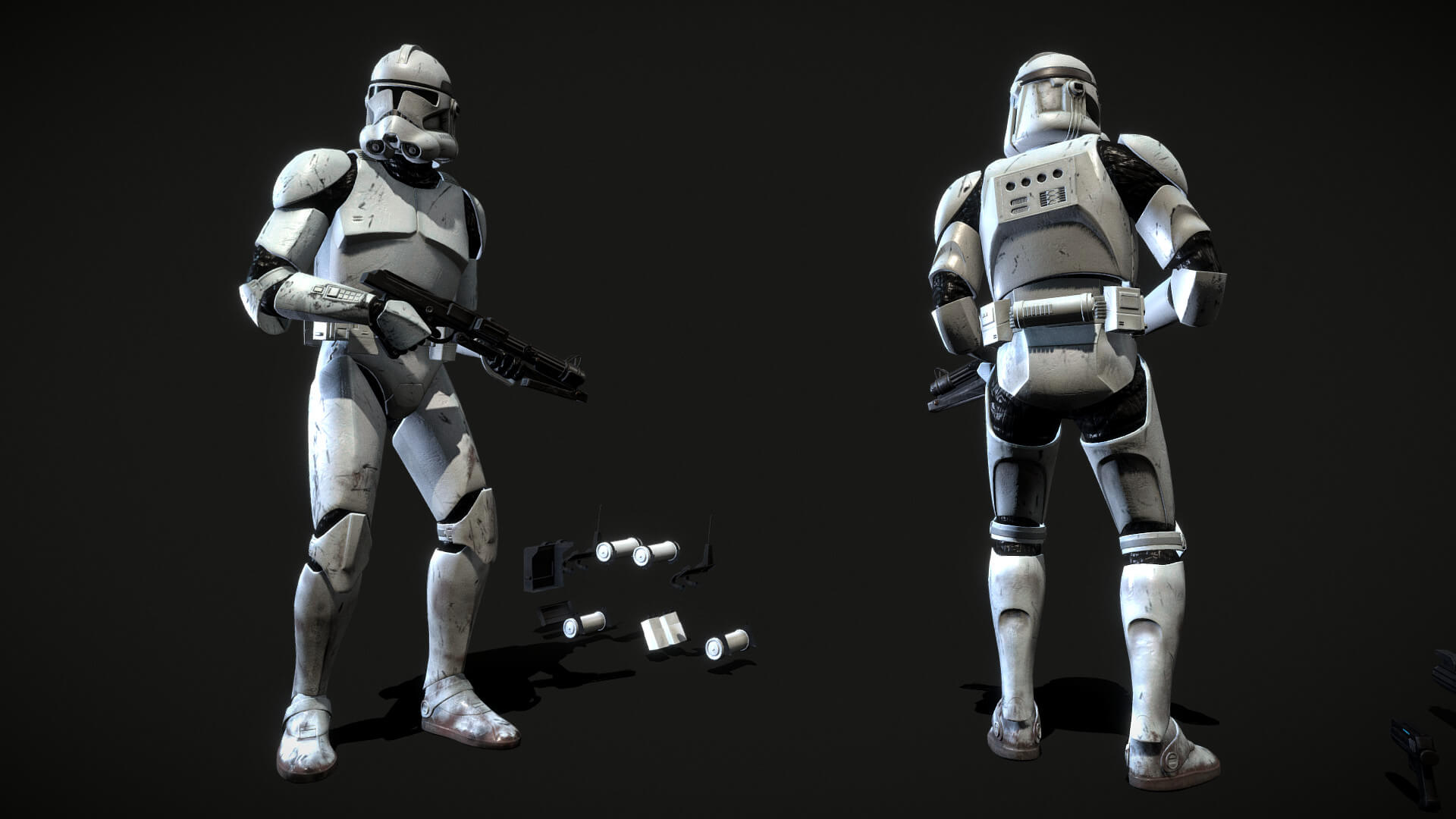 Clone Trooper Phase II Legion Pack - 3D Model by Thomas_125