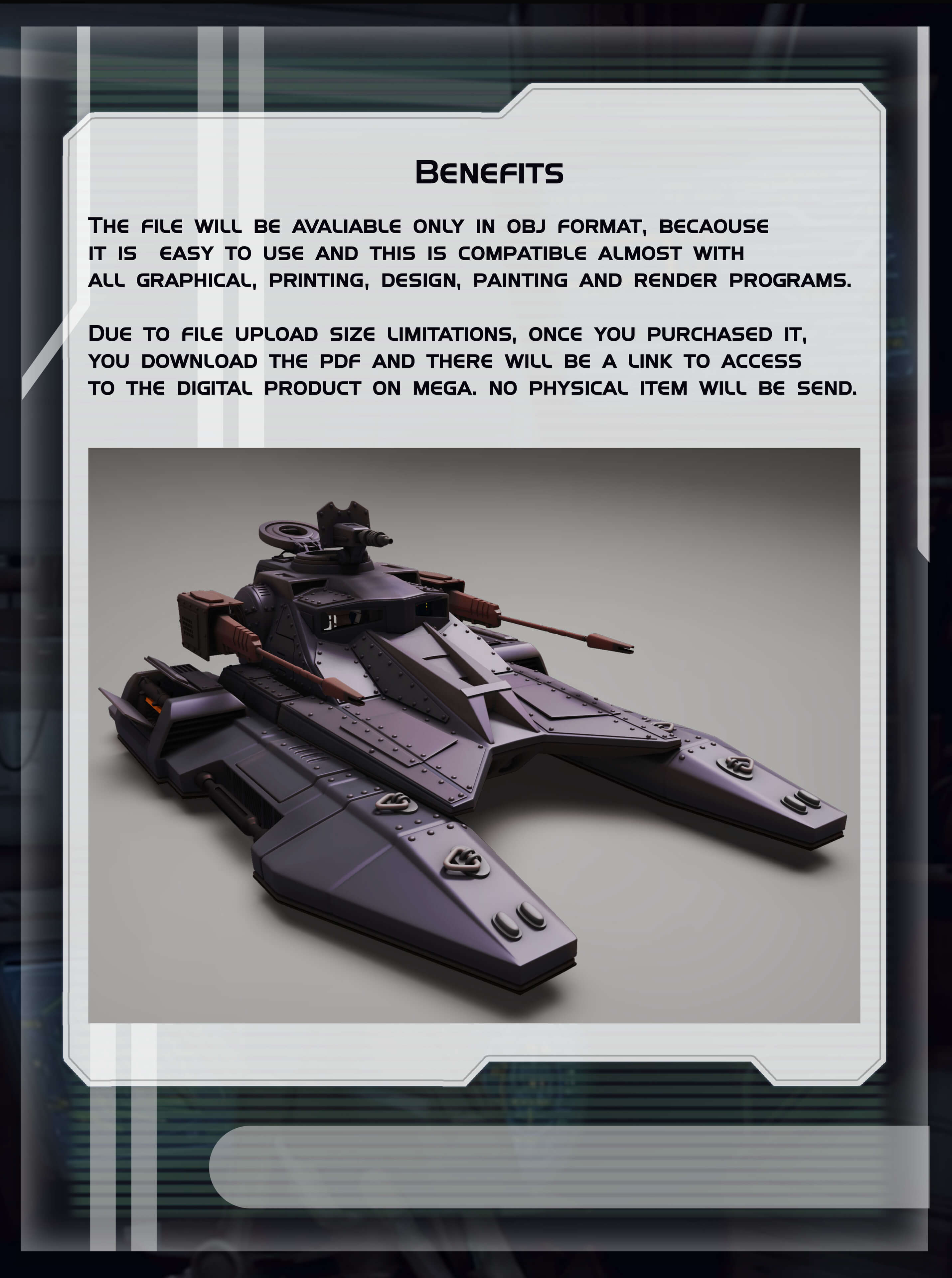 Star Wars 3D Printabe Republic Hovertank by Thomas_125