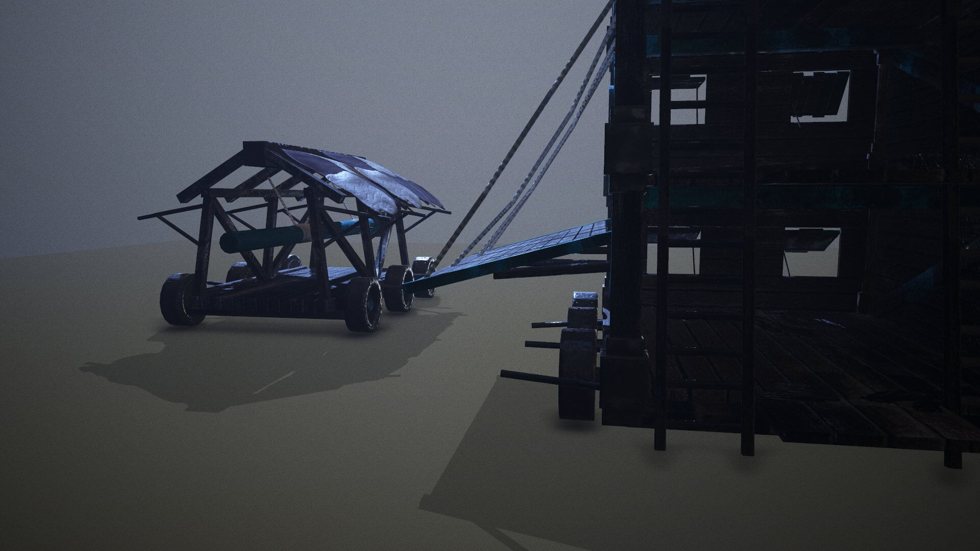 Siege Tower Battering-Ram 3D Model by Thomas_125