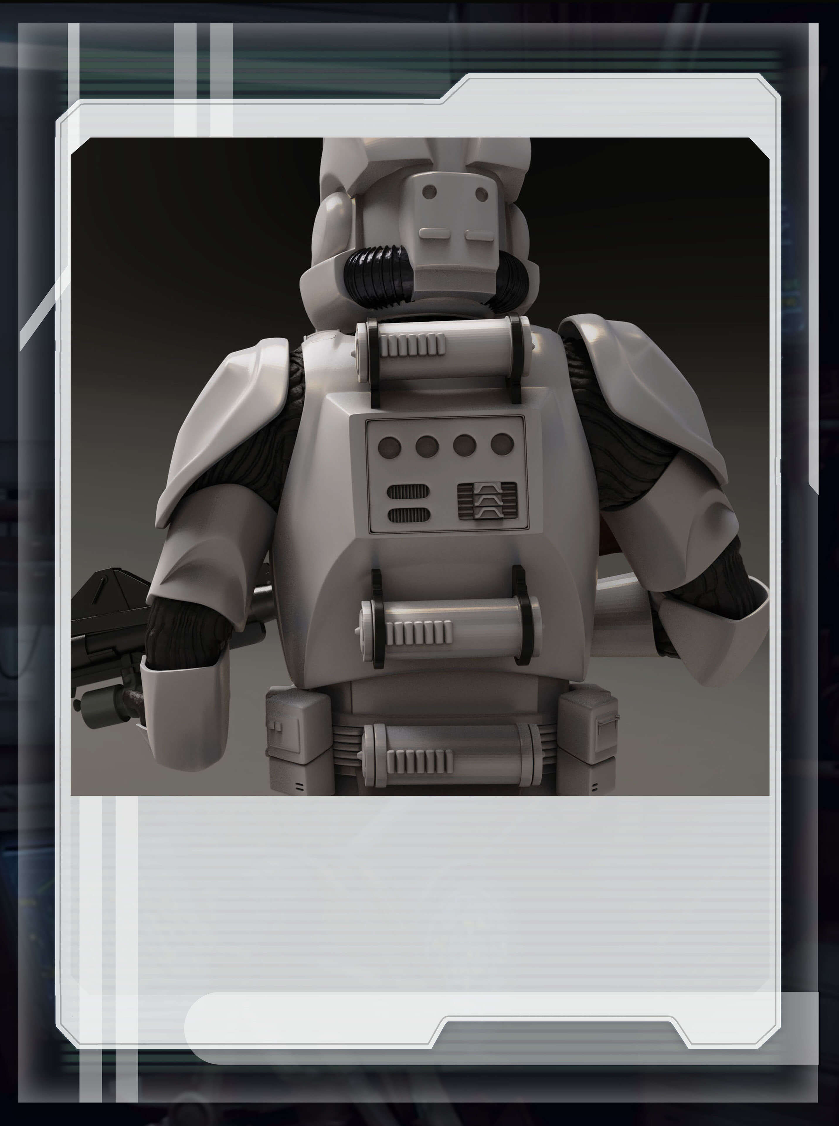 Star Wars 3D Printable Clone Trooper Engineer Figure by Thomas_125