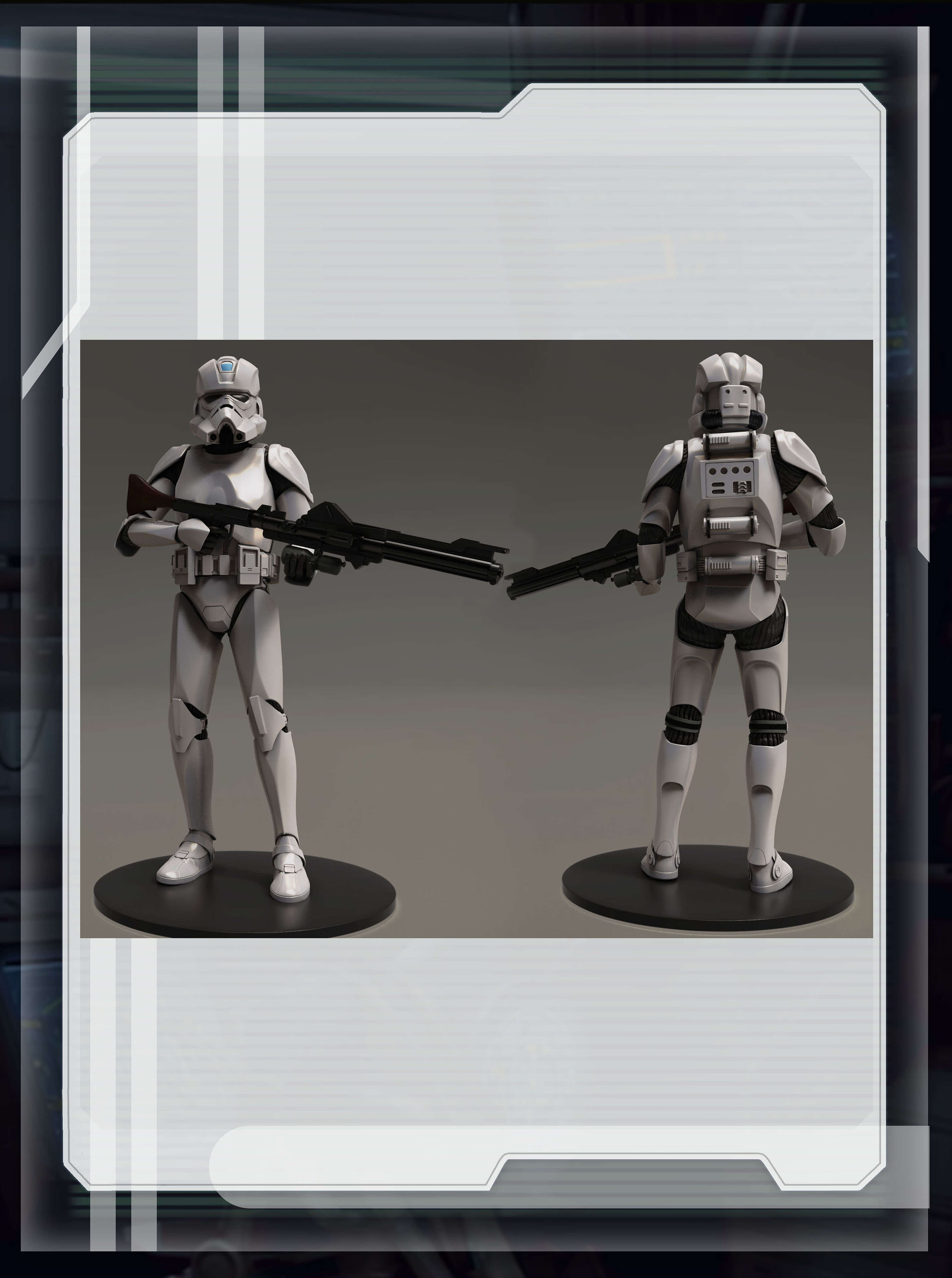 Star Wars 3D Printable Clone Trooper Engineer Figure by Thomas_125