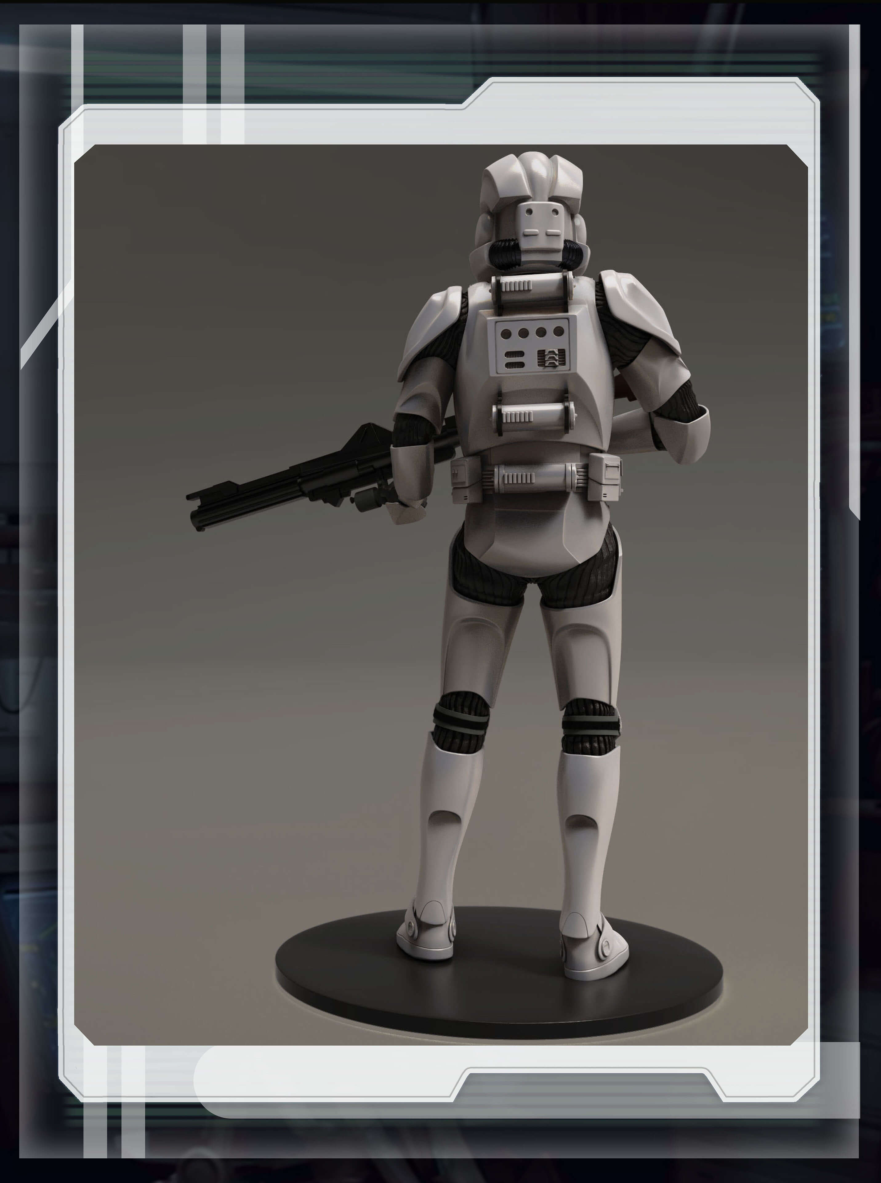 Star Wars 3D Printable Clone Trooper Engineer Figure by Thomas_125