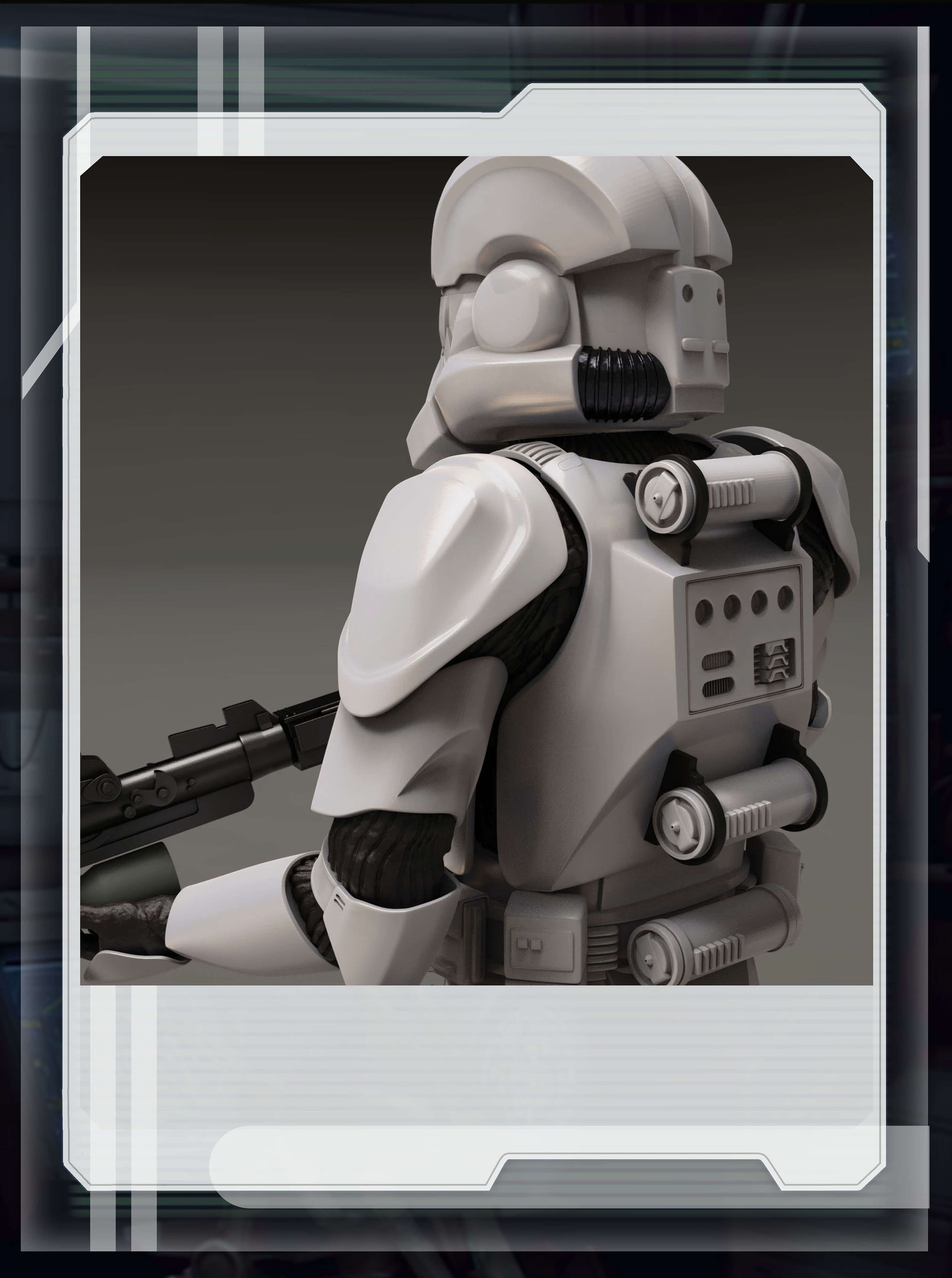 Star Wars 3D Printable Clone Trooper Engineer Figure by Thomas_125