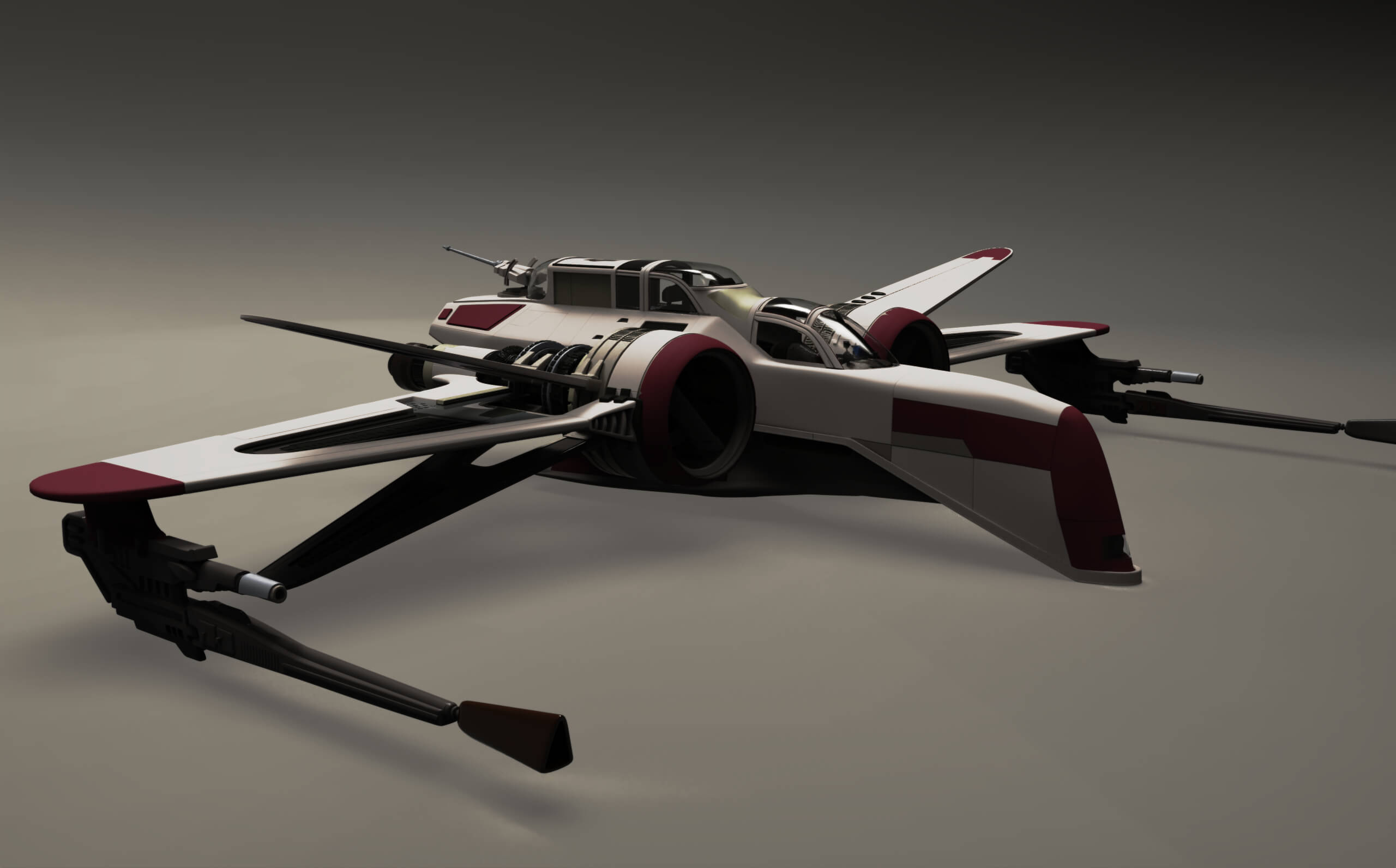 Star Wars ARC-170 Starfighter Ready for Movie Projects 3D Model by ...