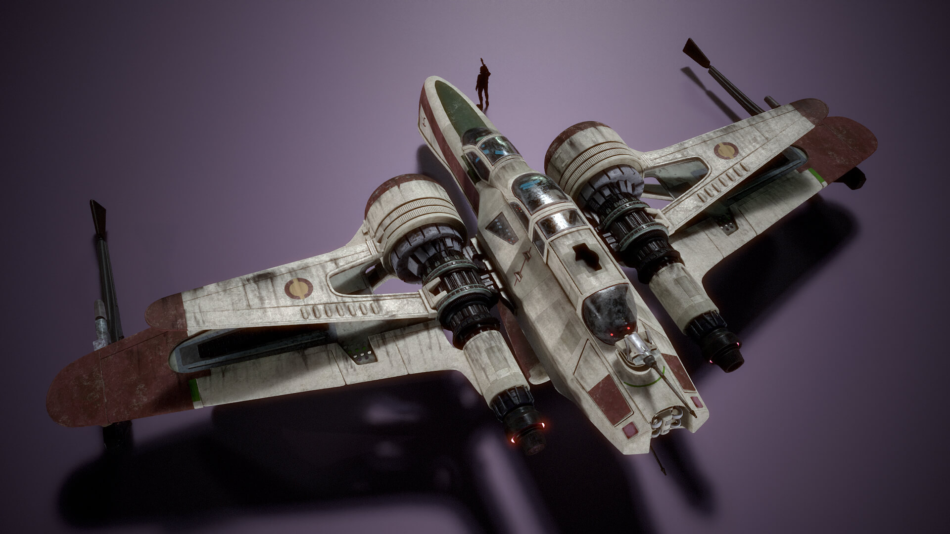 Star Wars ARC-170 Starfighter Rigged Lowmed Poly Mesh 3D Model by ...