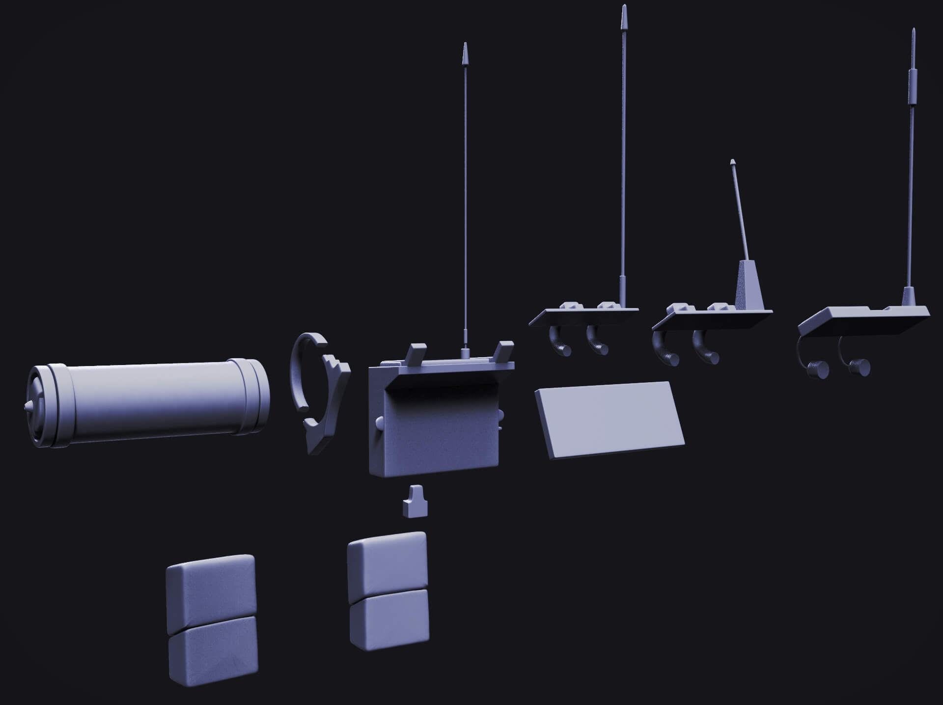 Star Wars Clone Trooper Backpack Assets - 3D Model by Thomas_125