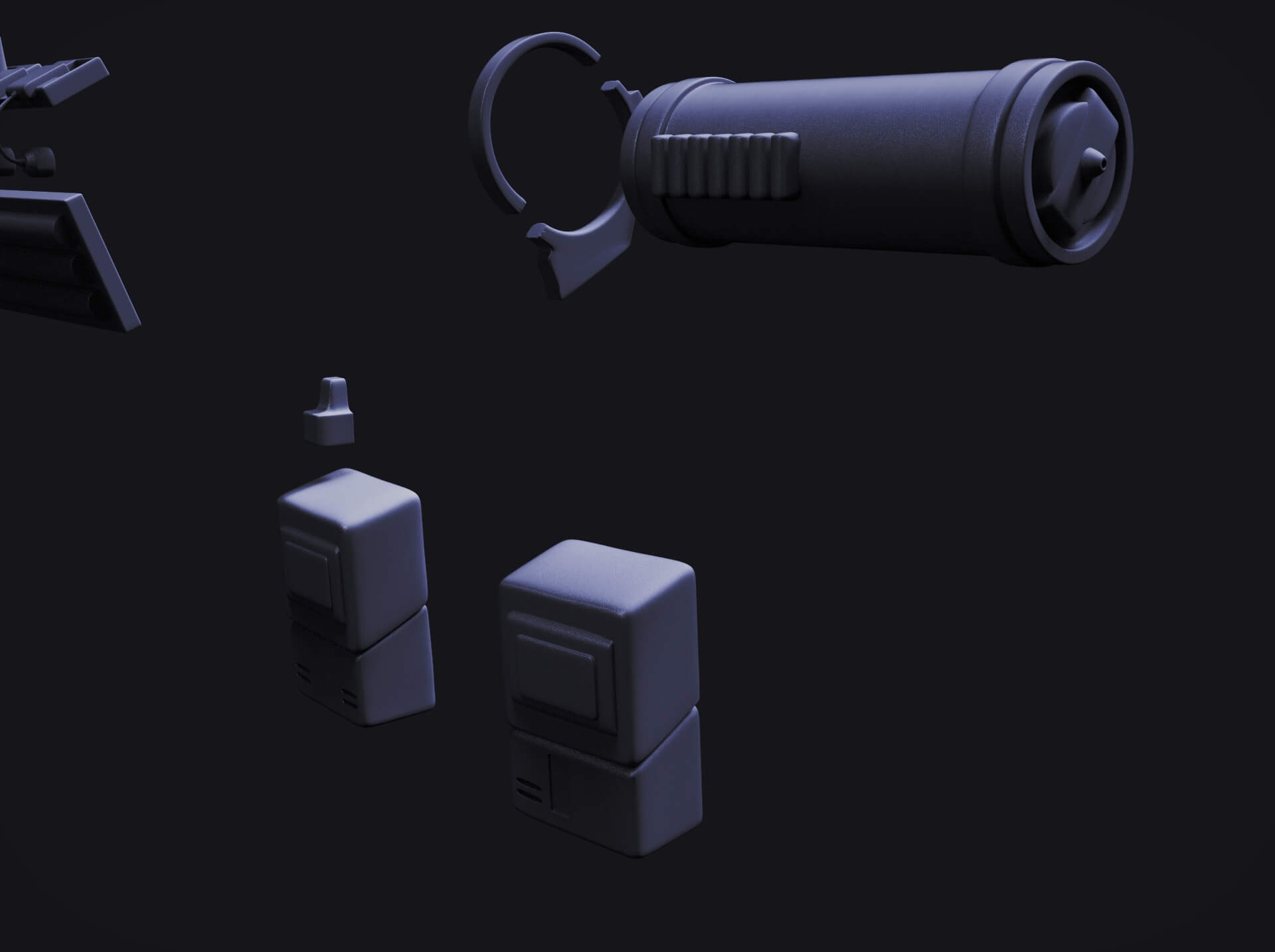 Star Wars Clone Trooper Backpack Assets - 3D Model by Thomas_125